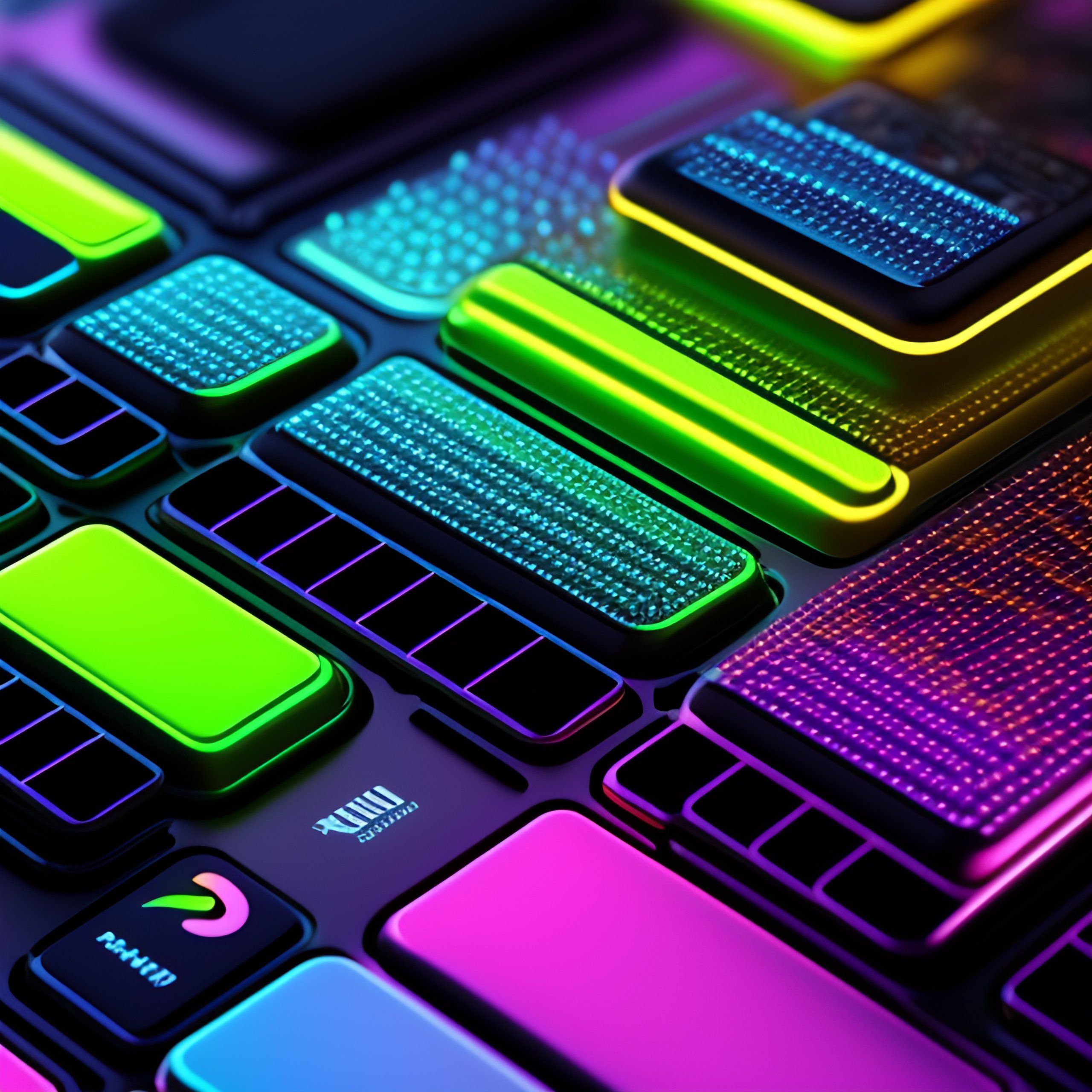 Lexica - Seamless IT industry wallpaper pattern with elements like CPU RAM memory motherboard ...