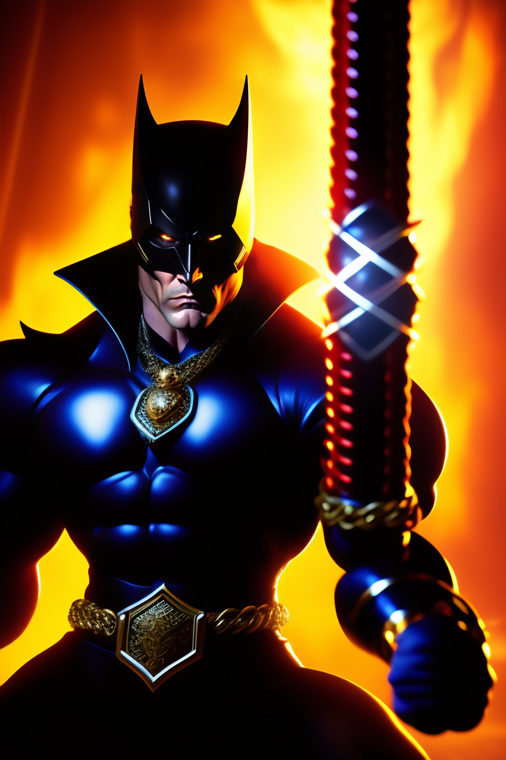 Lexica - The supervillain, "The Whipmaster," is a tall and muscular ...