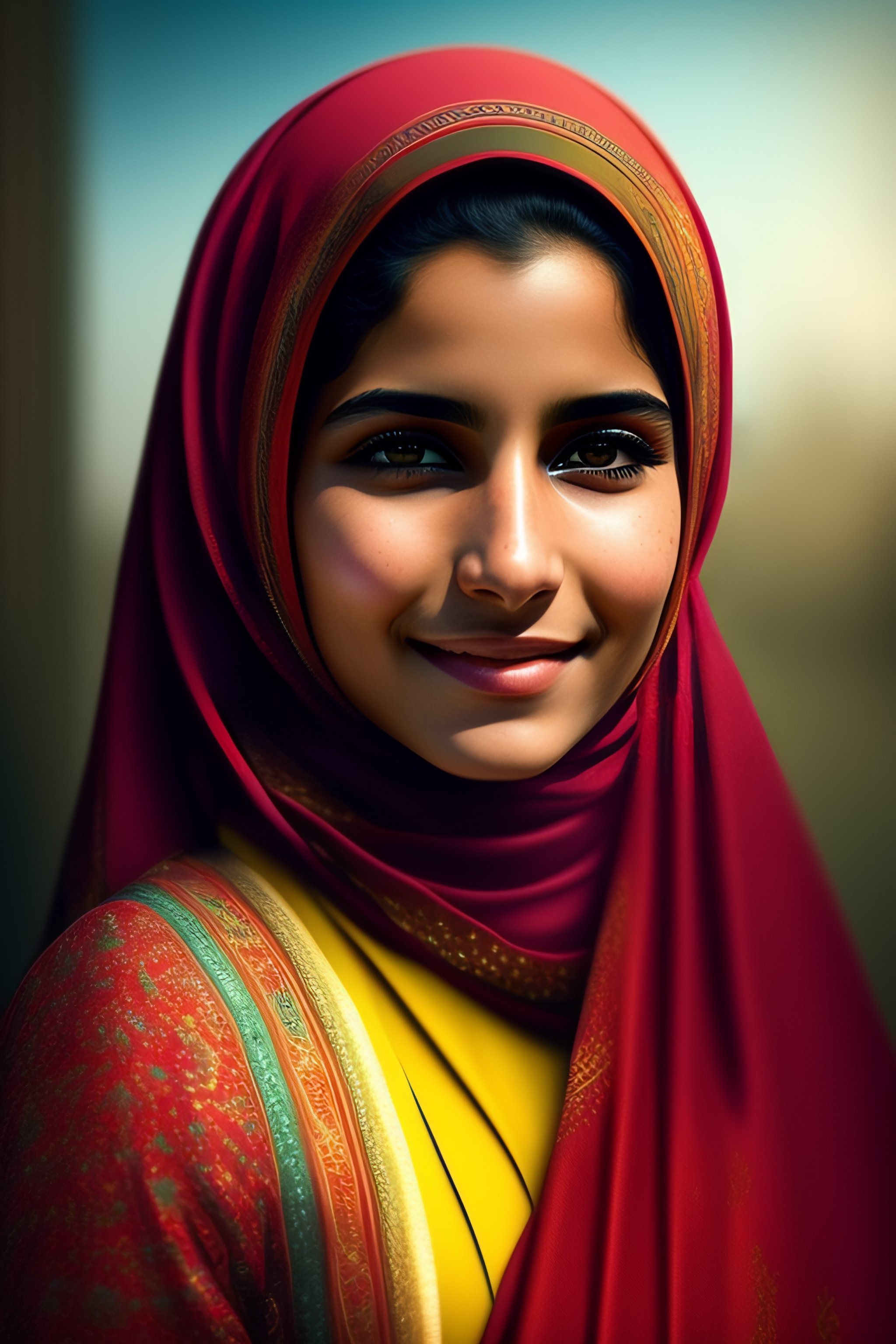 Lexica - A beautiful muslim girl