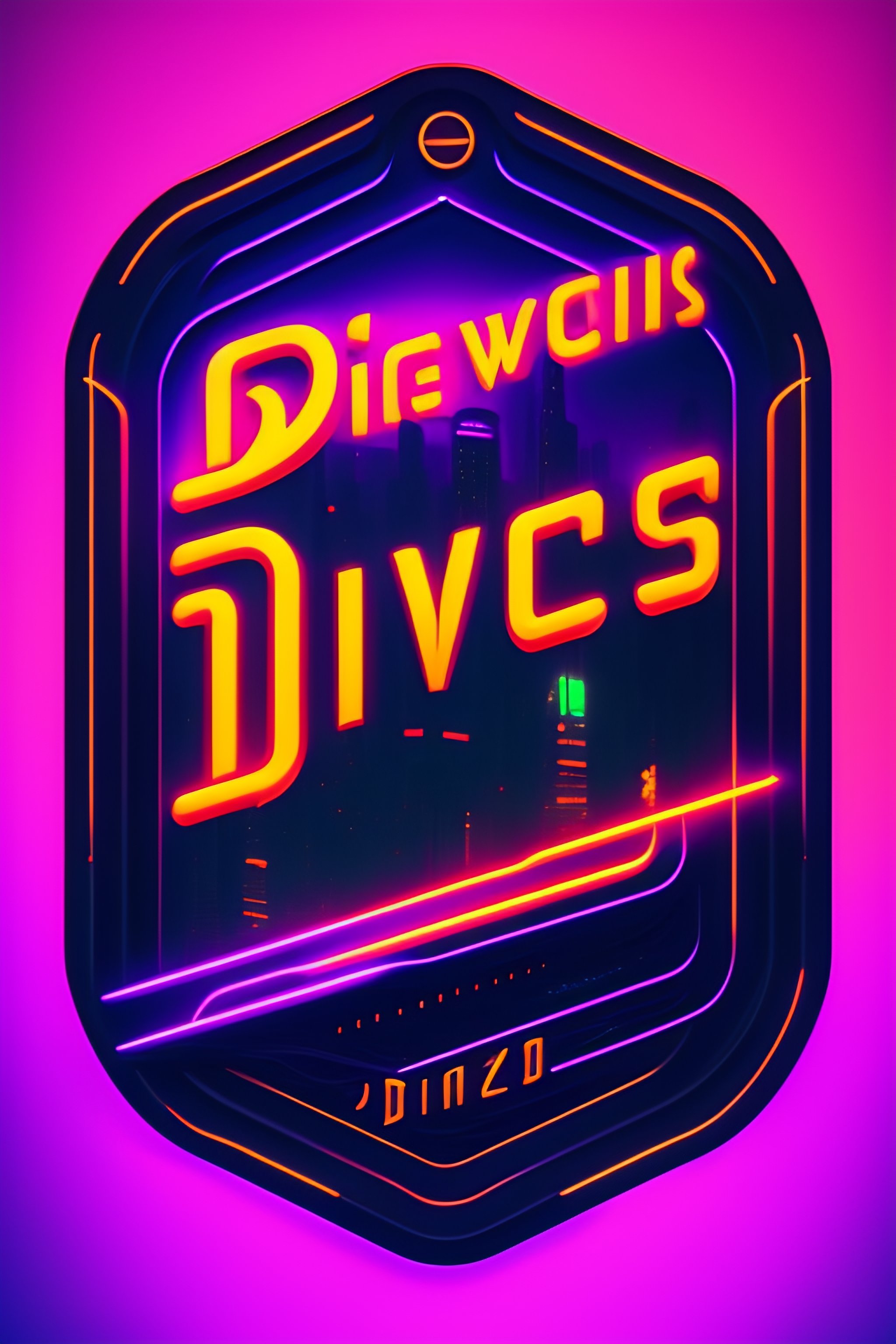 Lexica - Divas-Team, Futuristic Vintage Medium Shot 1920's Logo with ...