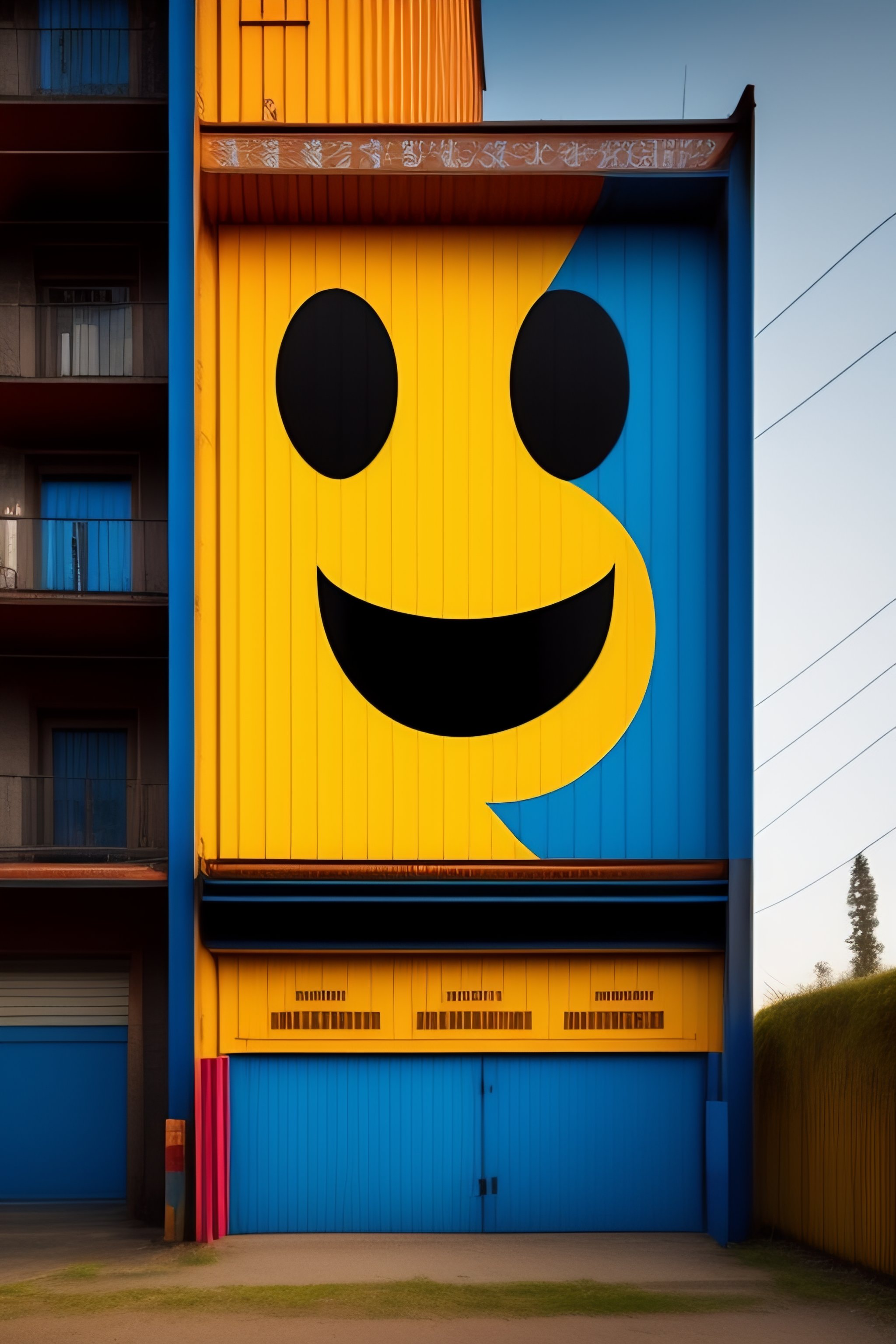 Lexica - Emoji zany face graffiti