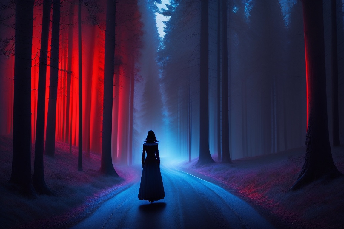 Lexica - Start with a dark, atmospheric background, perhaps an eerie ...