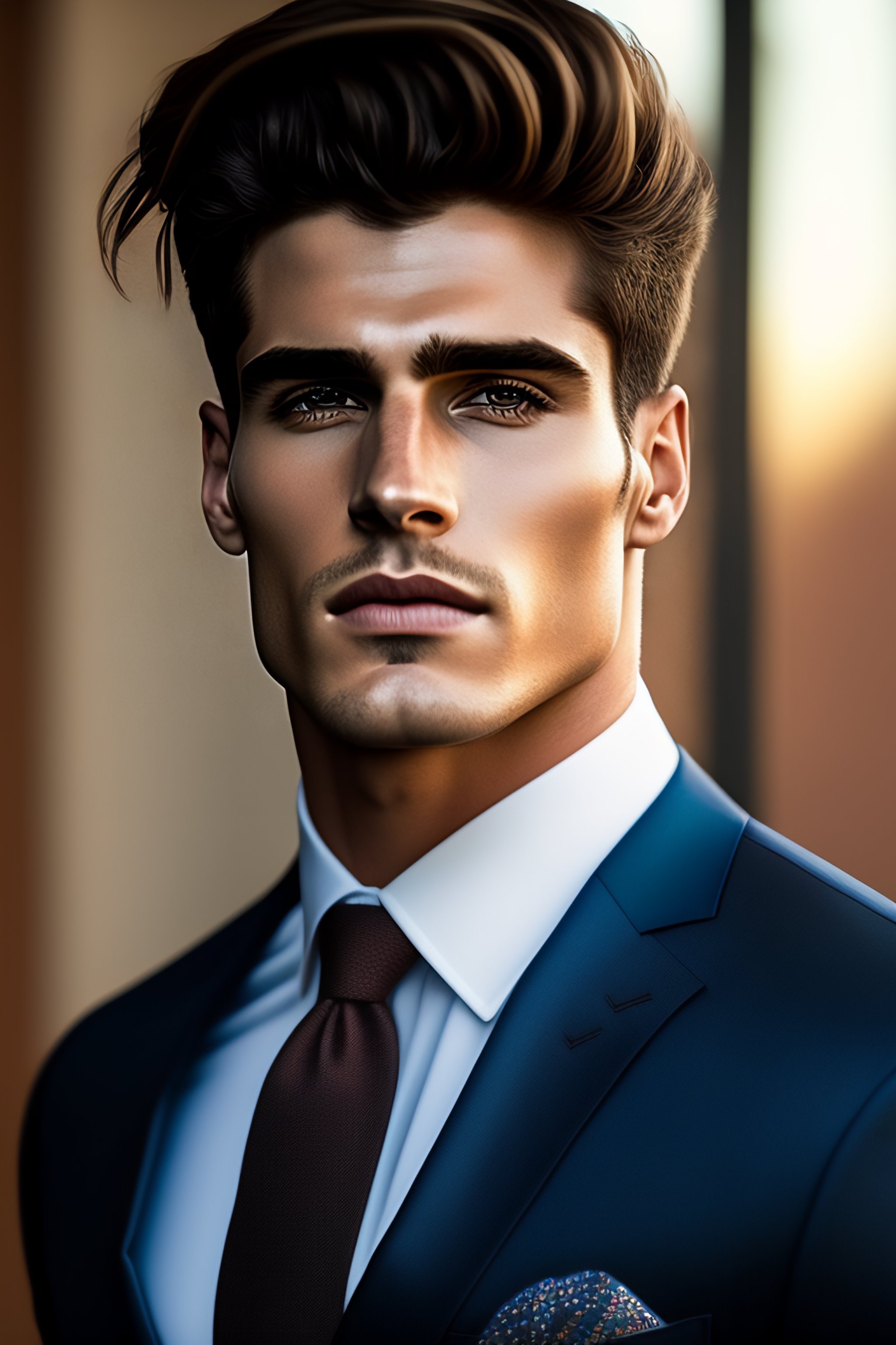 Lexica - Portrait of Jacob Elordi in a suit