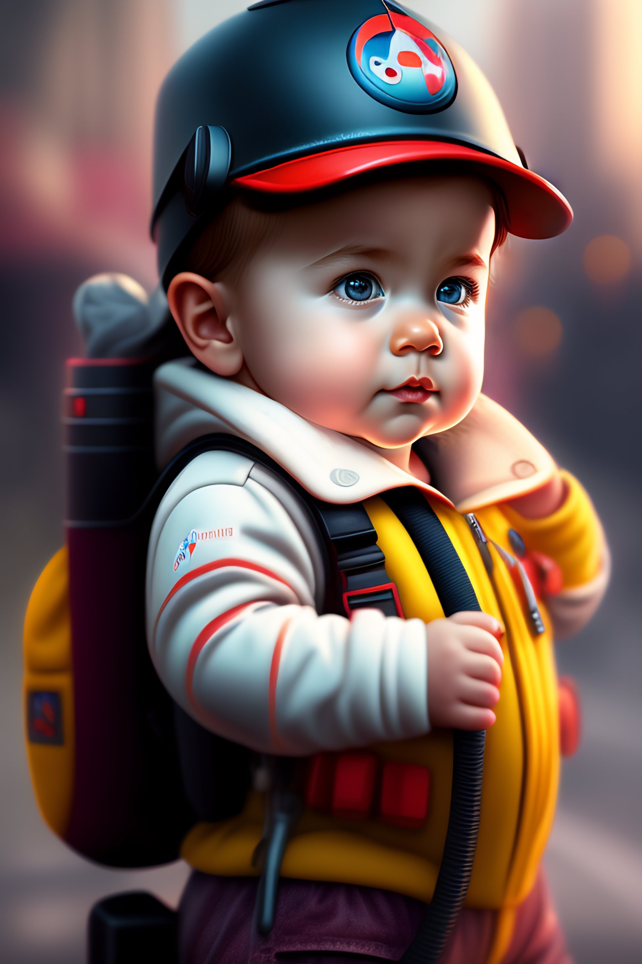 Lexica - Baby Ghostbuster,render, cgsociety, artstation trending ...
