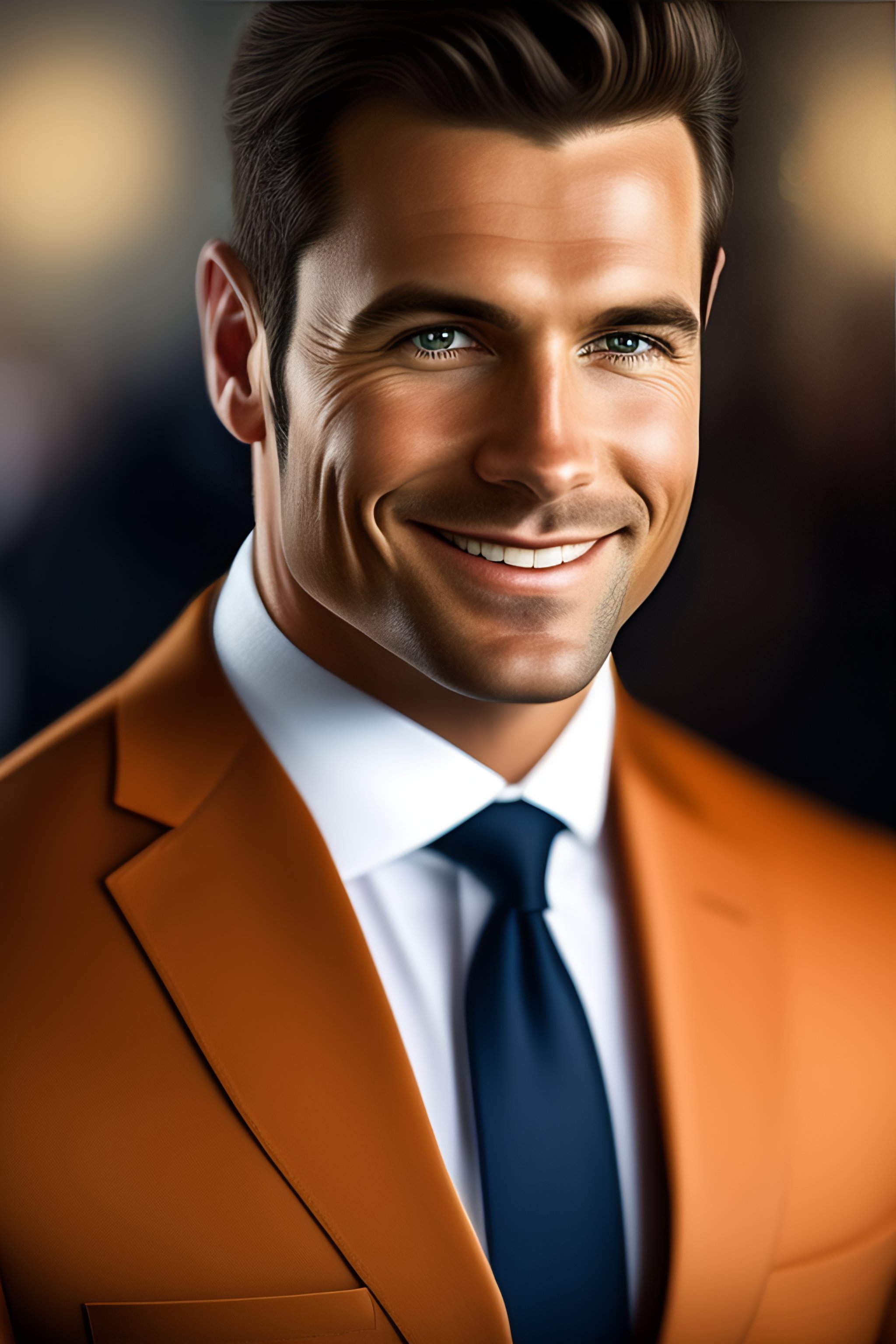 Lexica - Portrait of a sales man