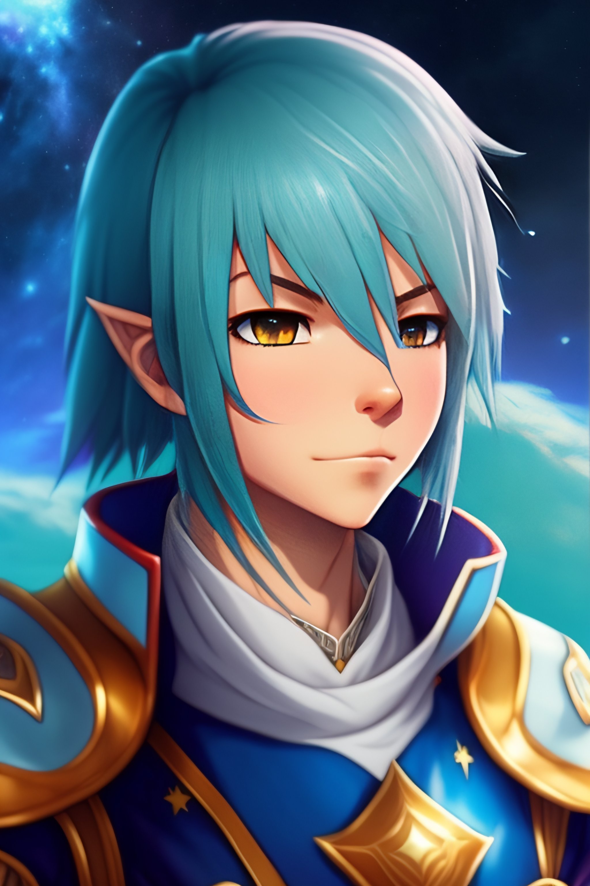 Lexica - Protrait, riku from kingdom hearts, sakimichan, grey hair ...