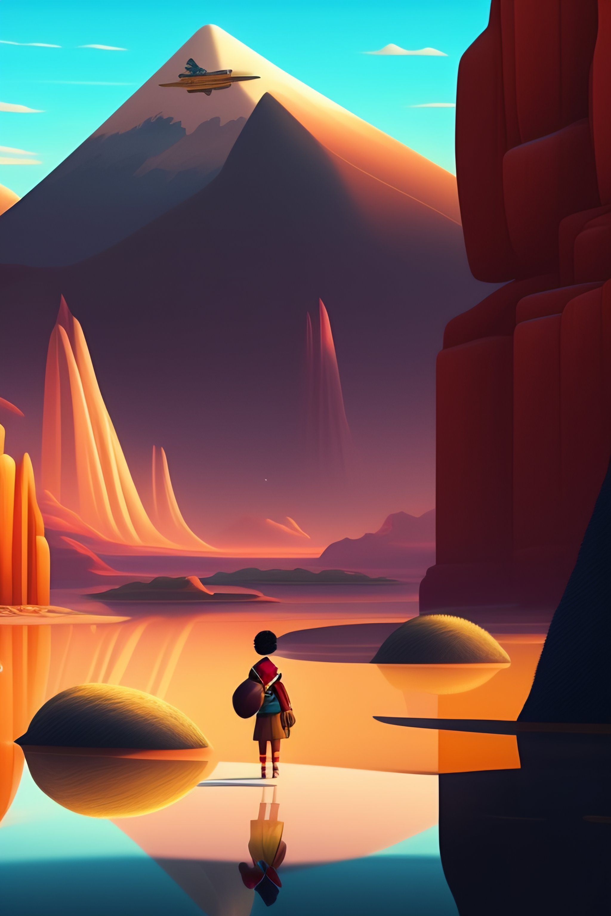 Lexica - Travel-inspired, 4k cartoon, black people