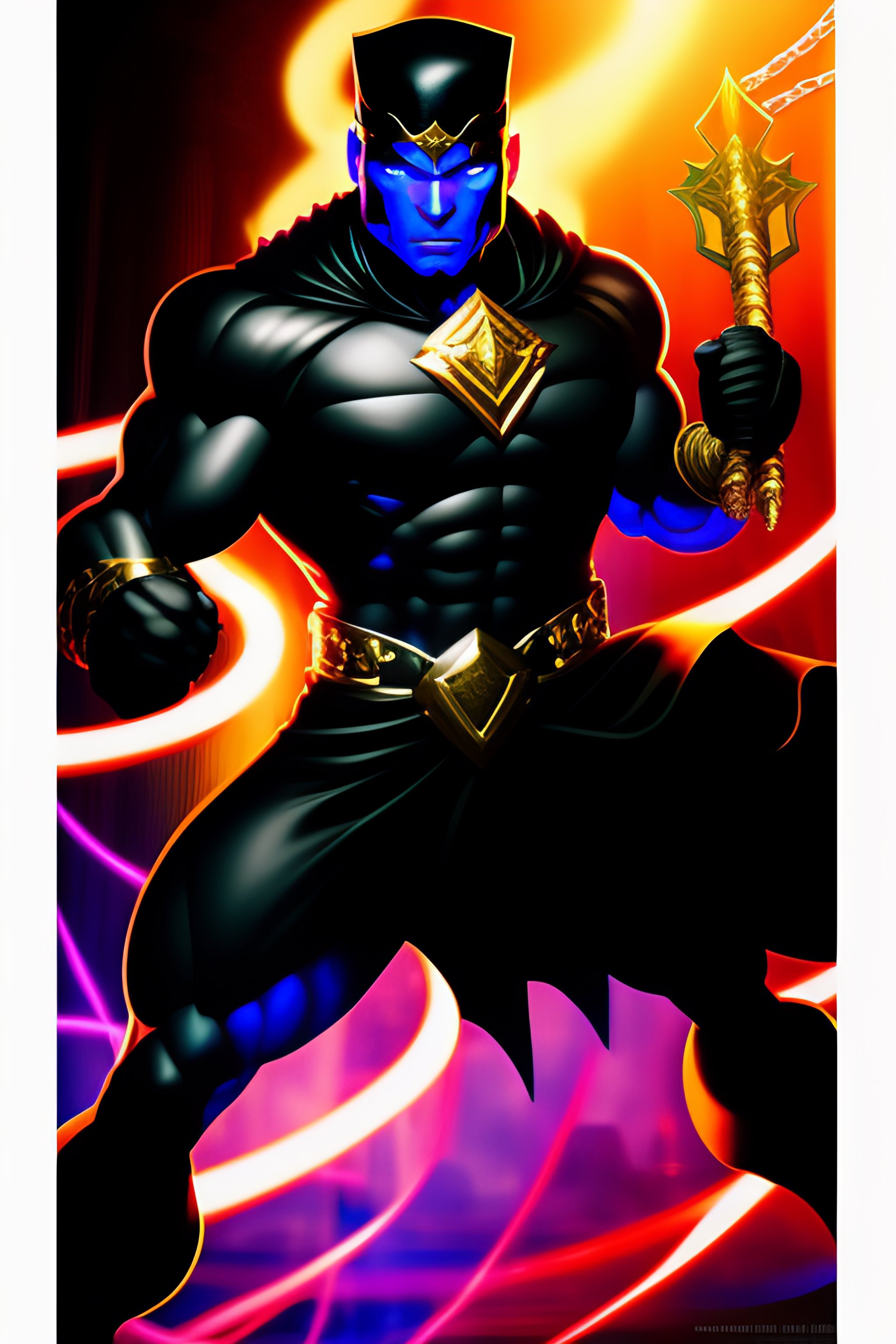 Lexica - The supervillain, "The Whipmaster," is a tall and muscular ...