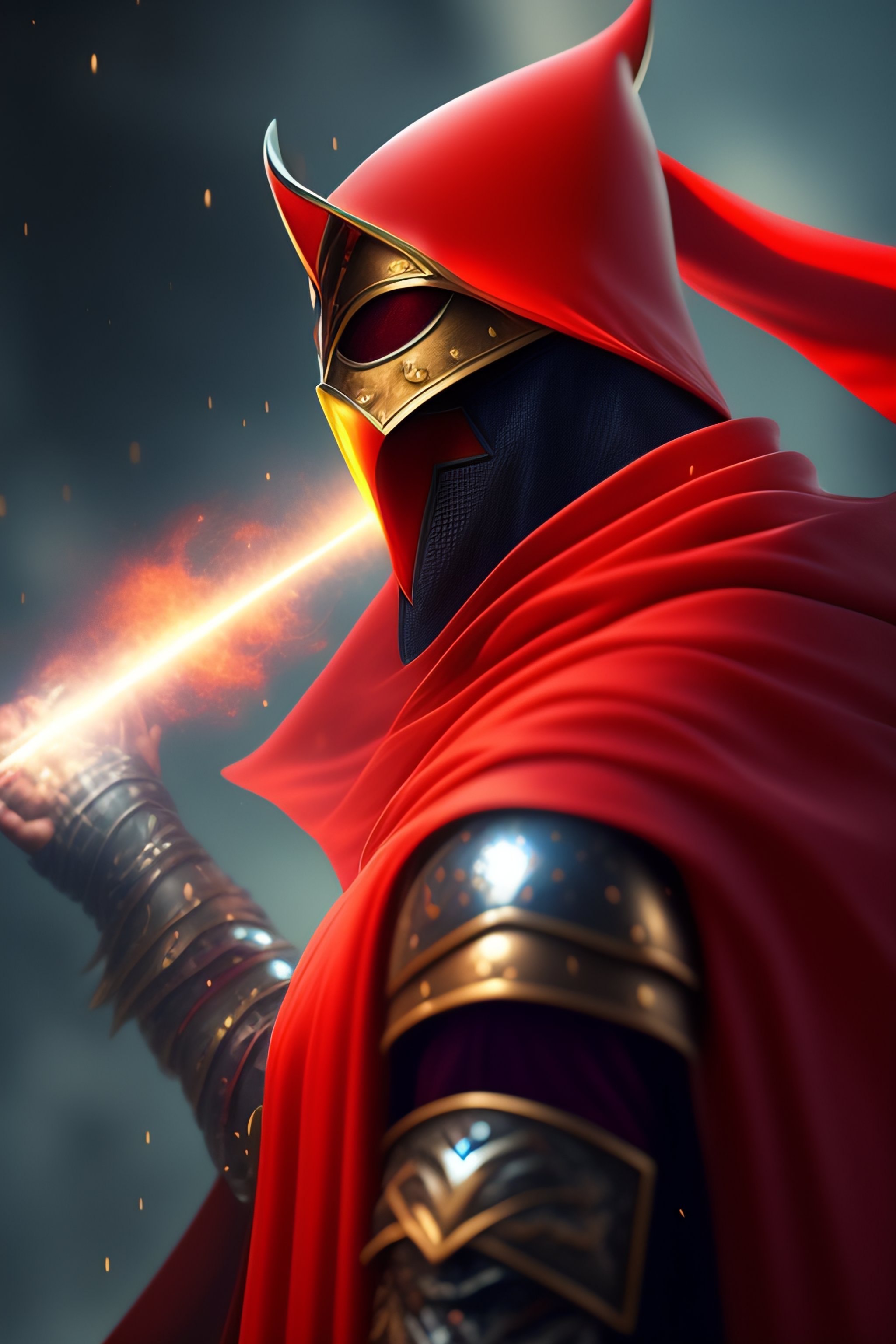 Lexica - Mysterious masked wizard with many smbols on clothing and ...