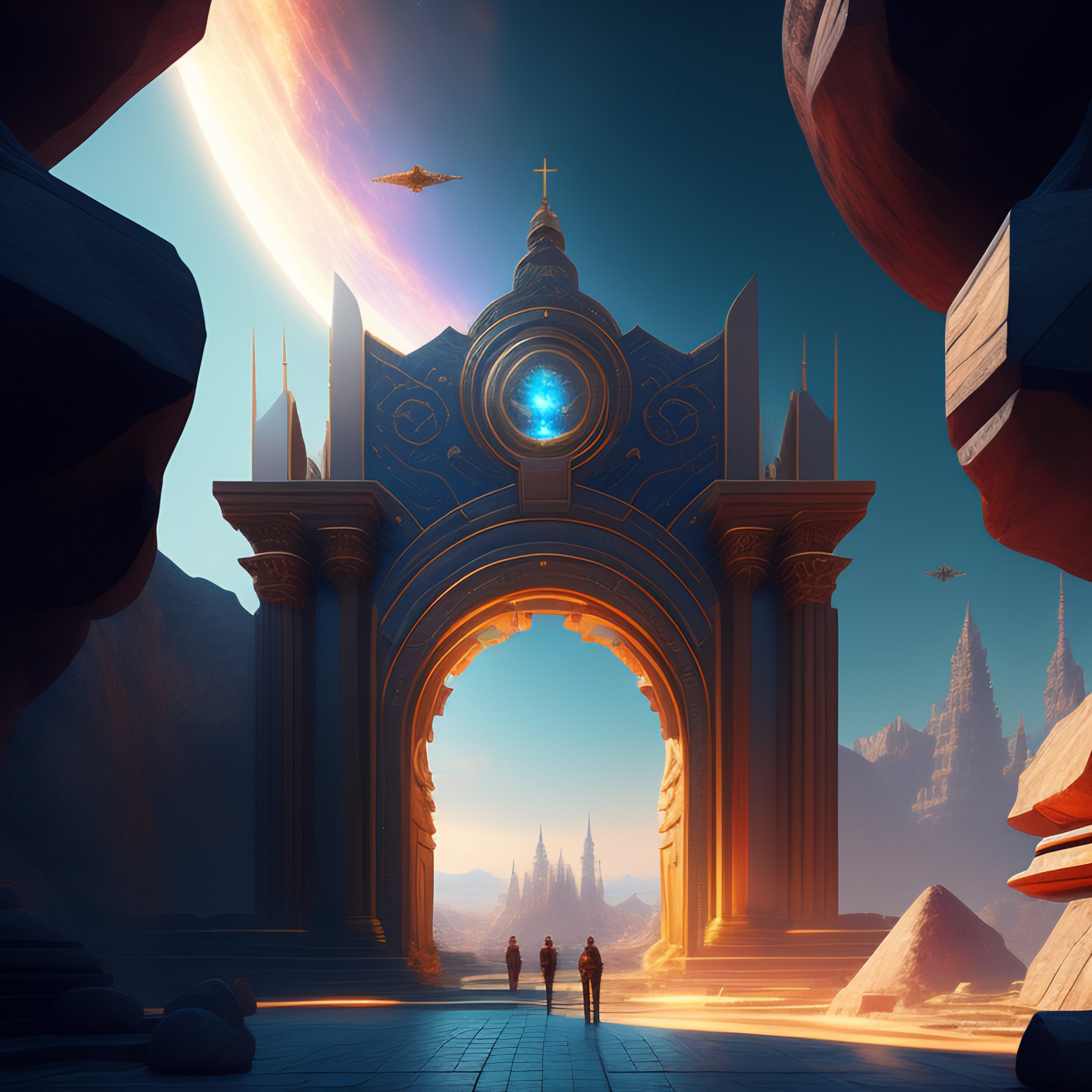 Lexica - High tech ntergalactic star gate that was discovered in ruins ...