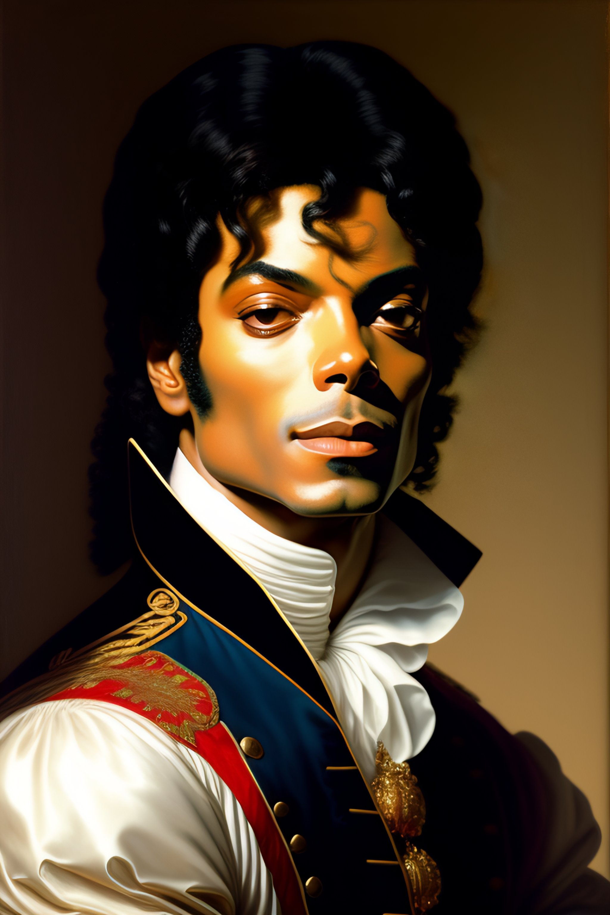 Lexica - Portrait of Michael Jackson, oil on canvas, highly detailed ...