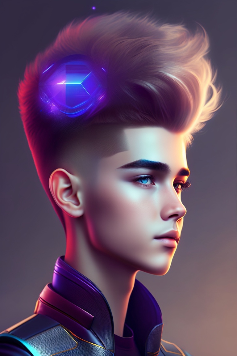 Lexica - Make this person a futuristic boy