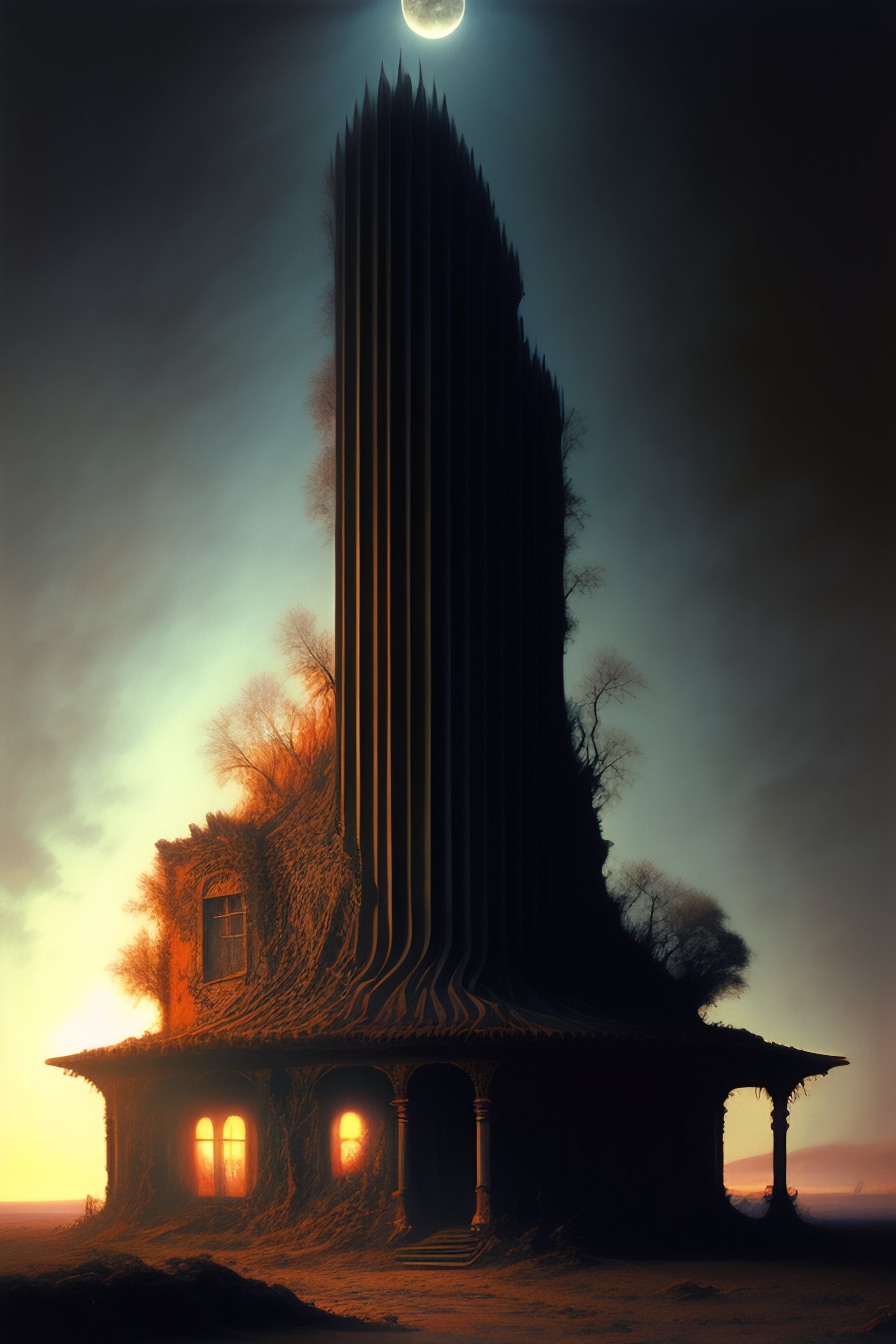 Lexica - Still life of old, earthlike cottage on exoplanet in heaven ...