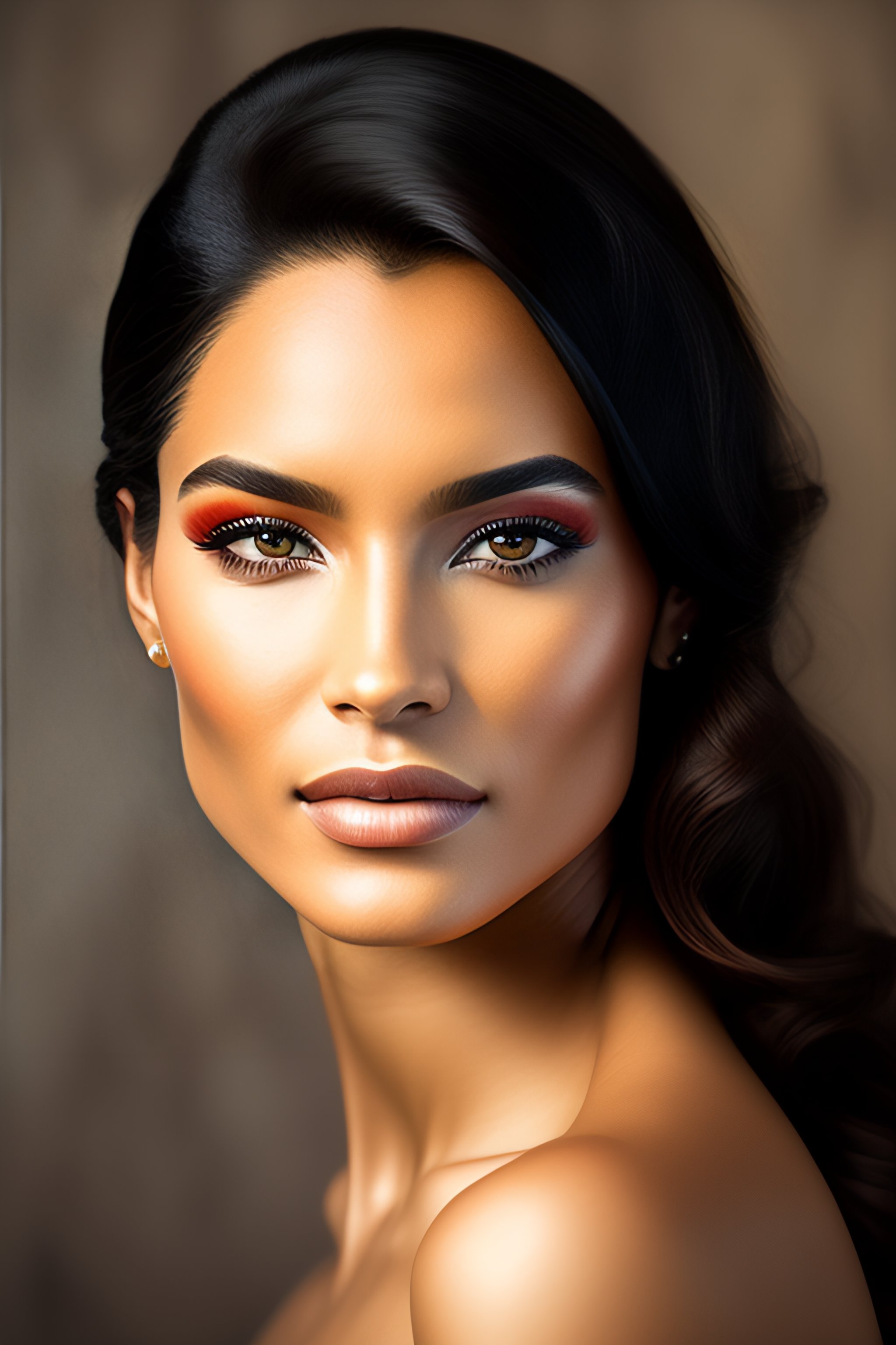 Lexica - Portrait of a female beautiful model