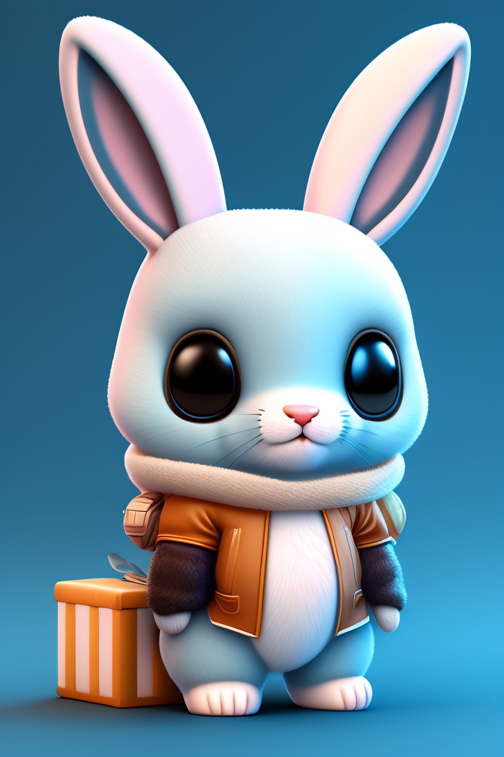 Lexica - Cute and adorable anthropomorphic rabbit in delivery suit of ...