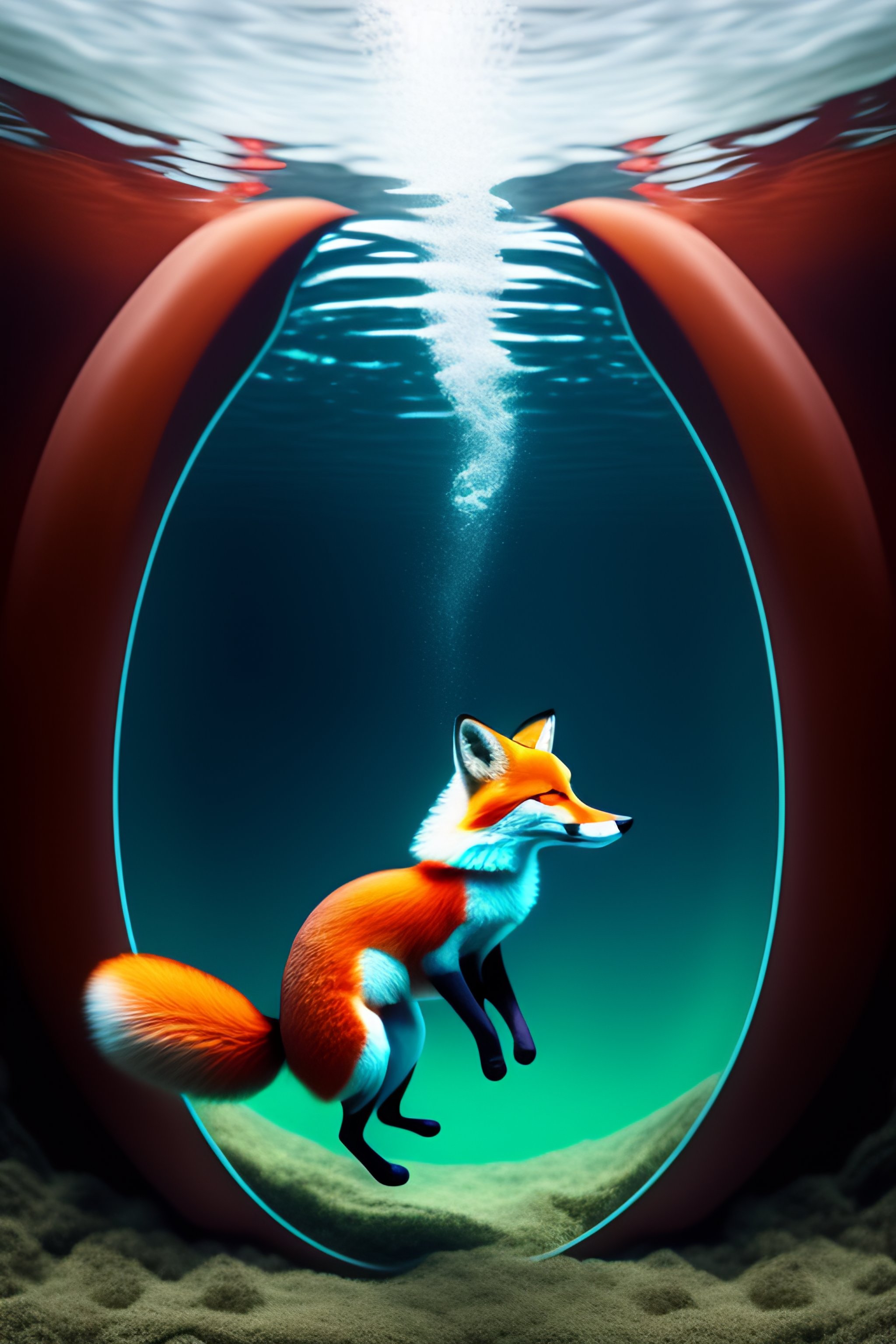 Lexica - Crazy fox in a diving suit