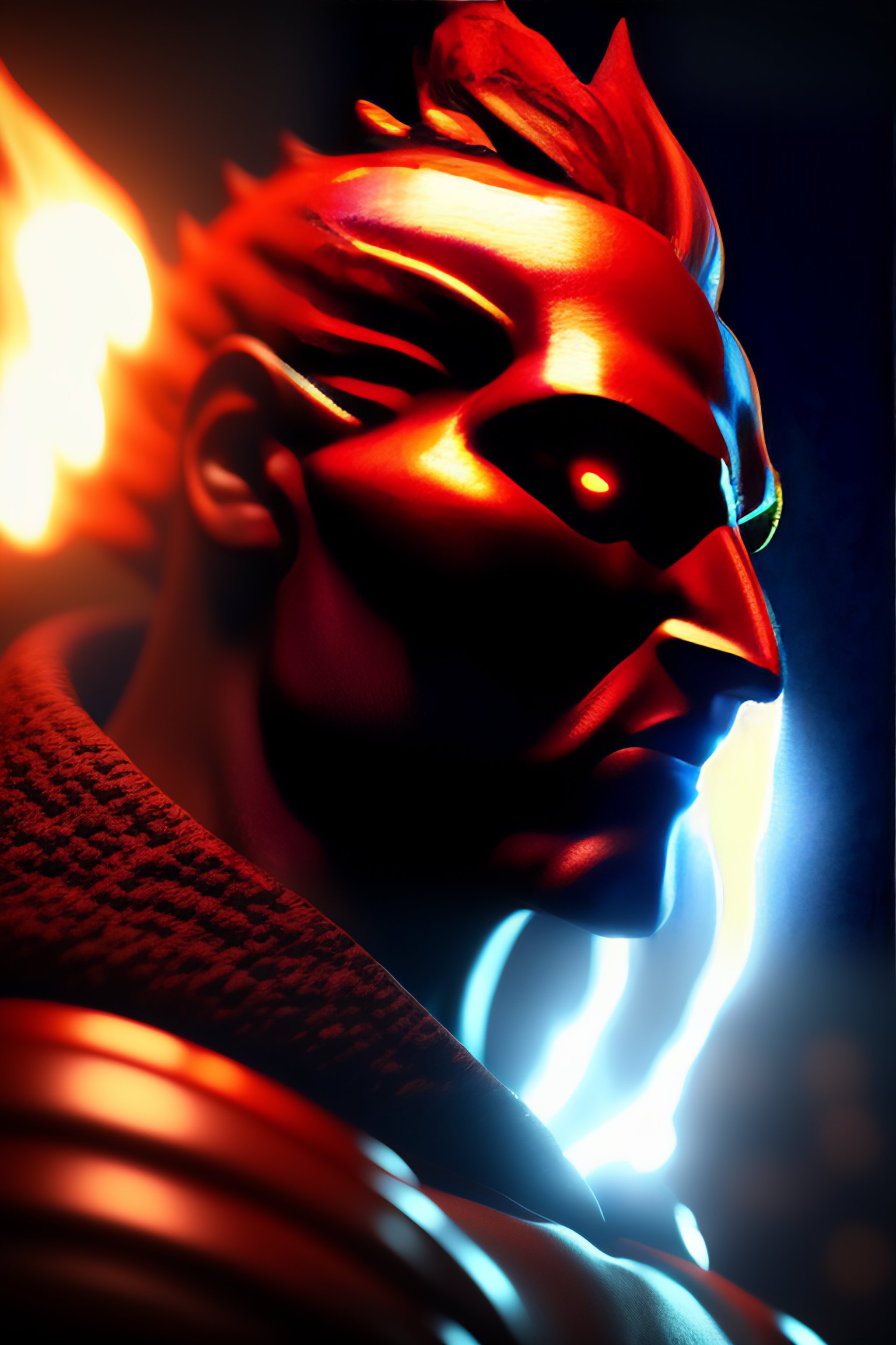 Lexica - Big monster with burns on his face in a mantle.Unreal engine 5 ...