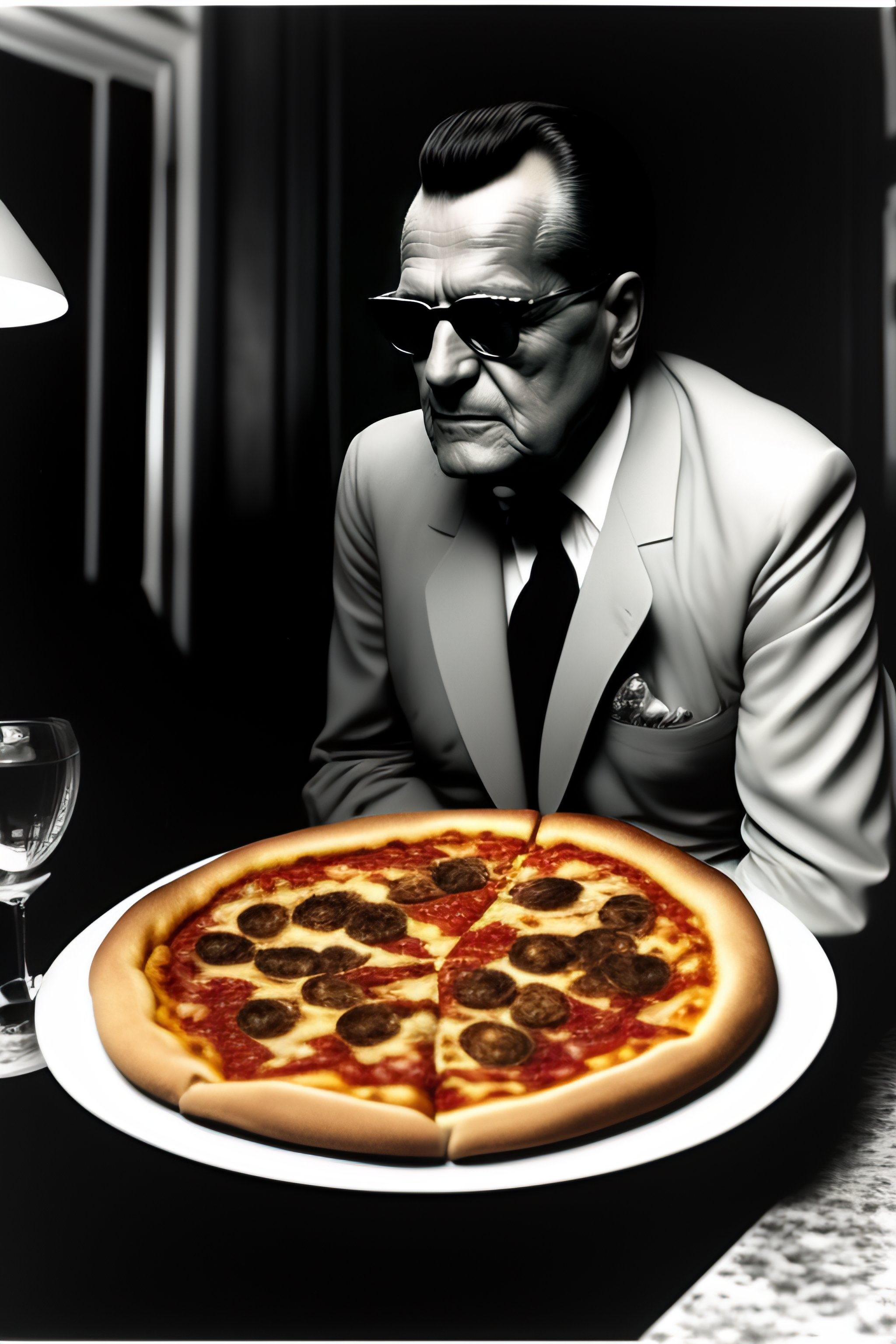 Lexica - Old Josip Broz Tito eating pizza