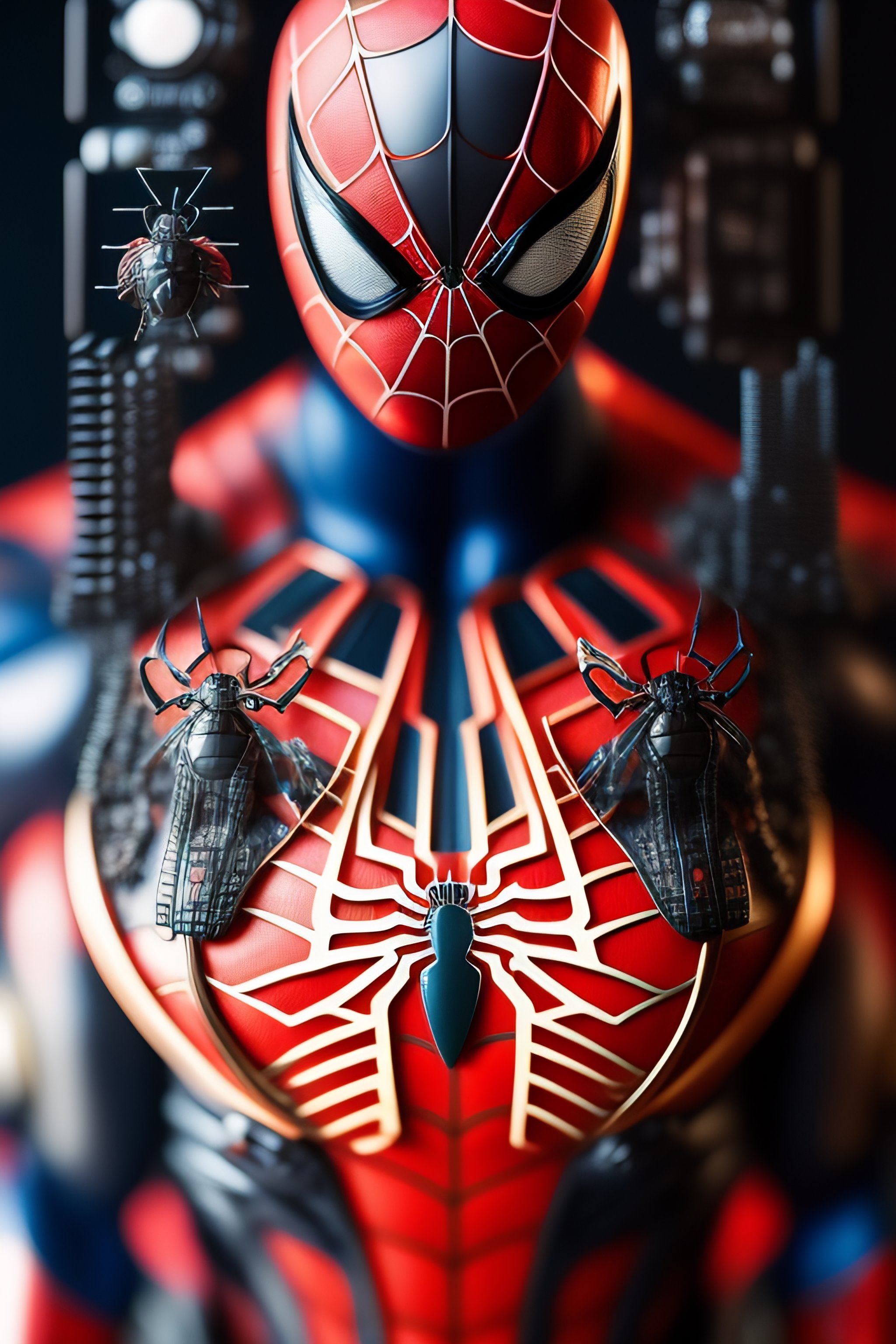 Lexica - Spiderman, Costumes and mechanical parts, Knolling, Knolling ...