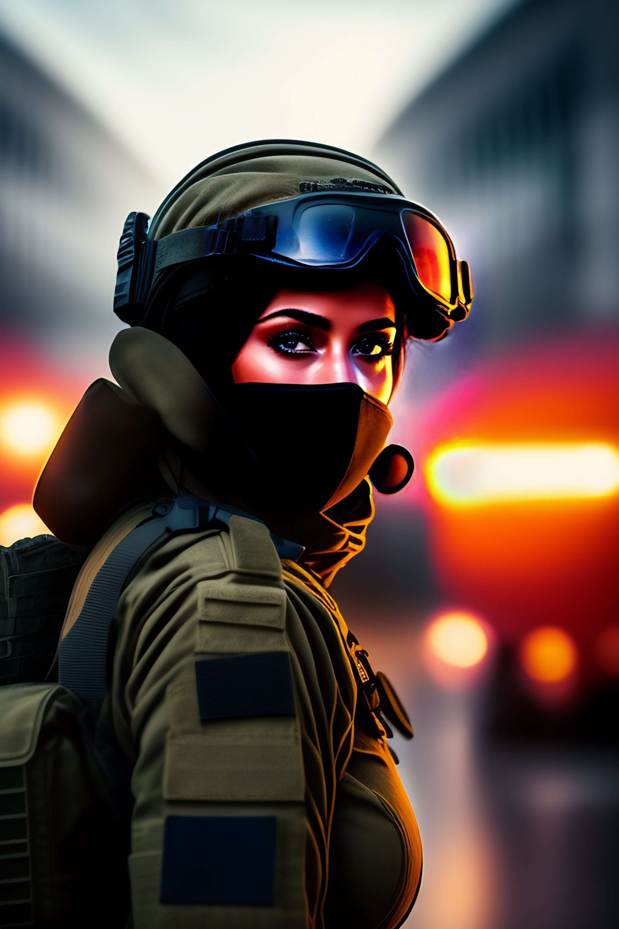 Lexica - Female swat team, goggles on, photography, highly detailed ...