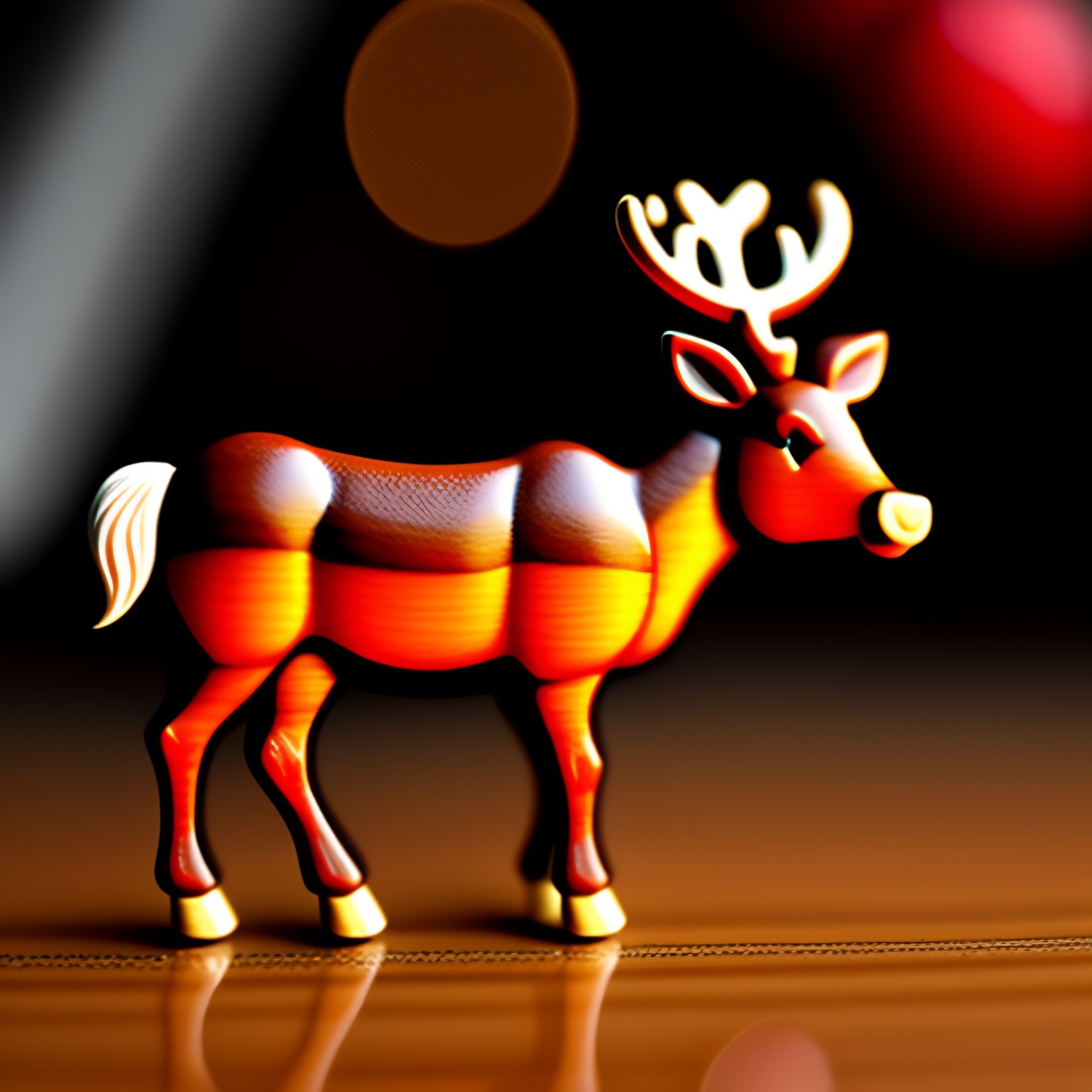 Lexica - Realistic reindeer d&d token