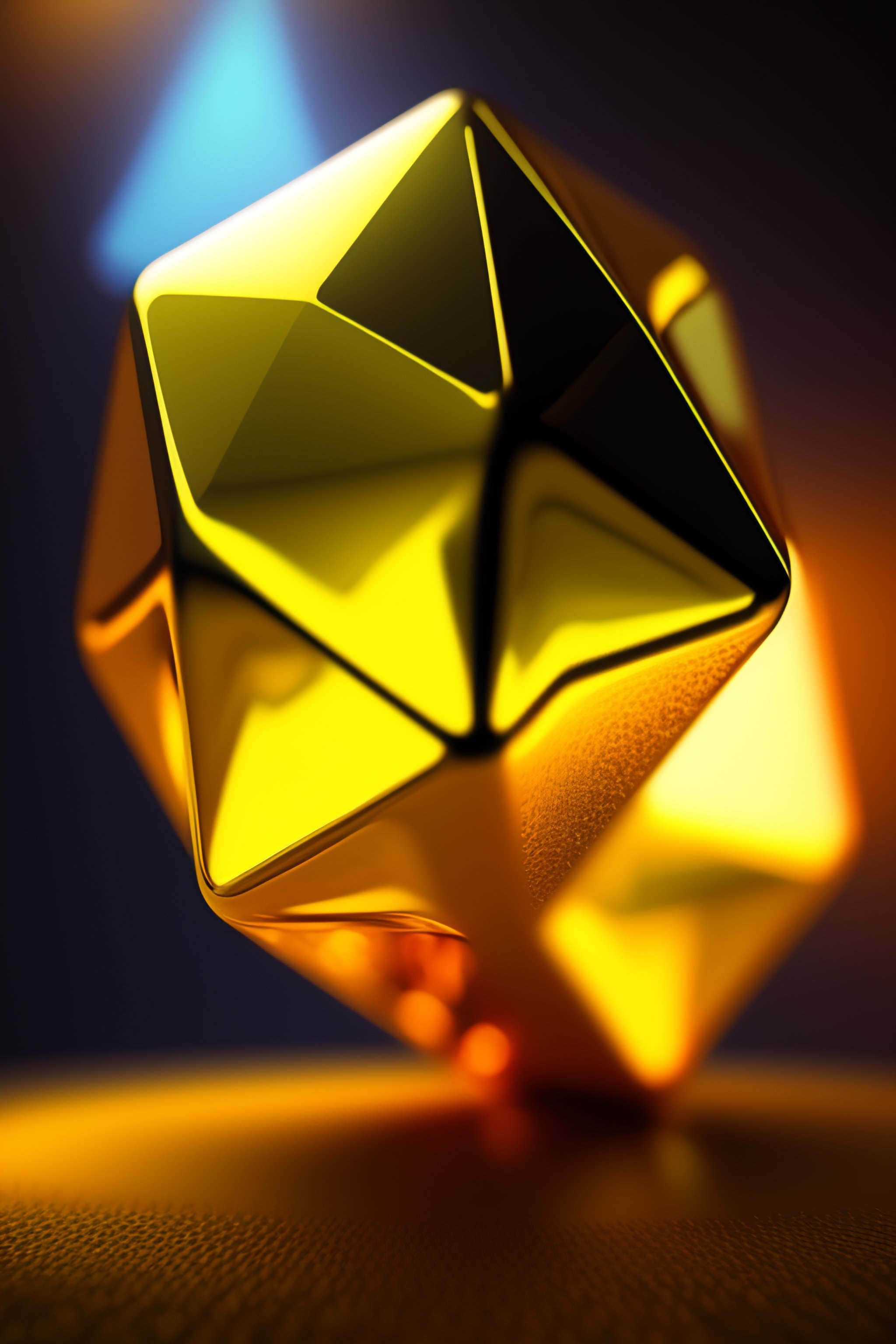 Lexica - A photorealistic render of a metallic crystalline neotribal ...