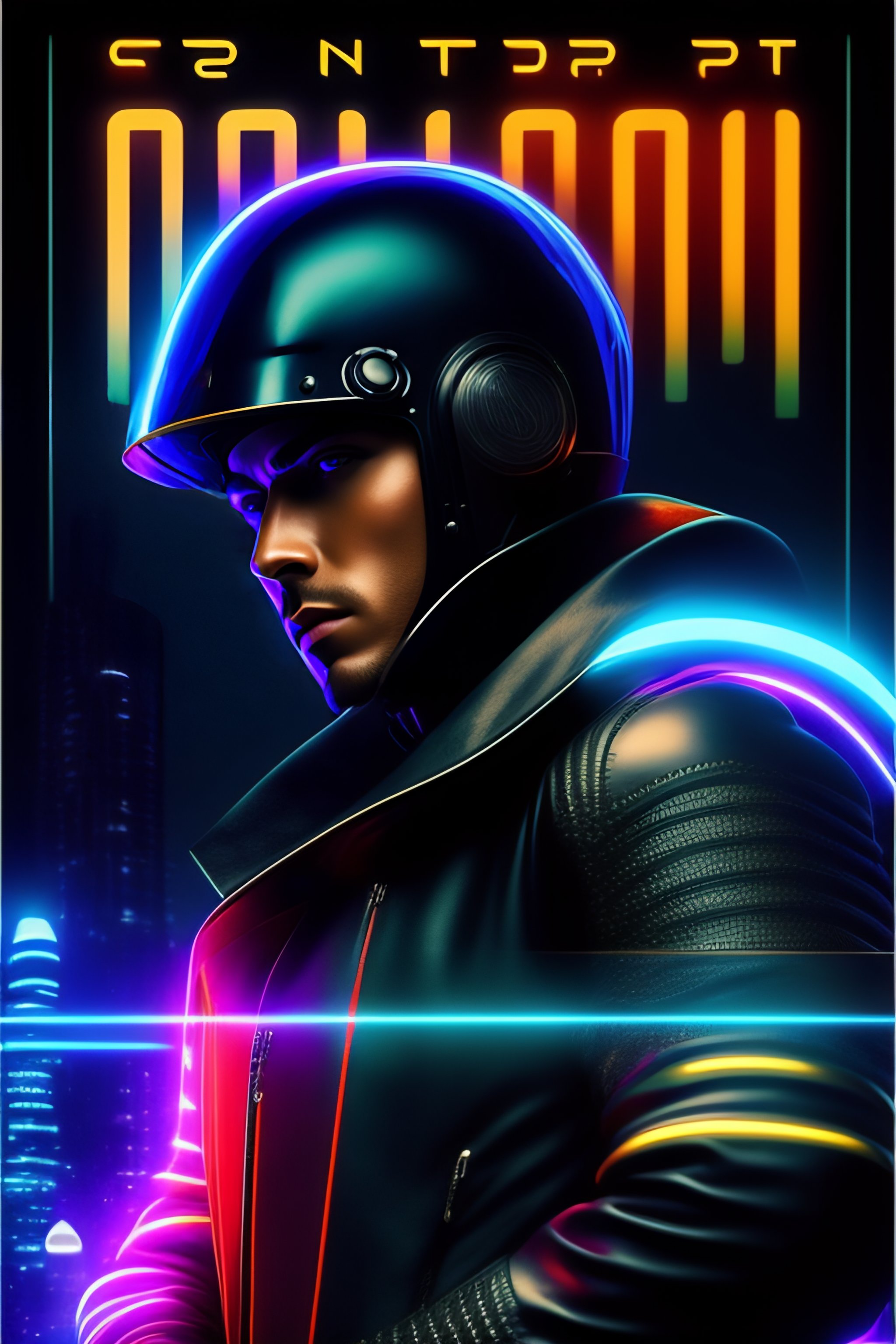 Lexica - Futuristic Vintage Medium Shot 1920's Poster with Cyberpunk ...