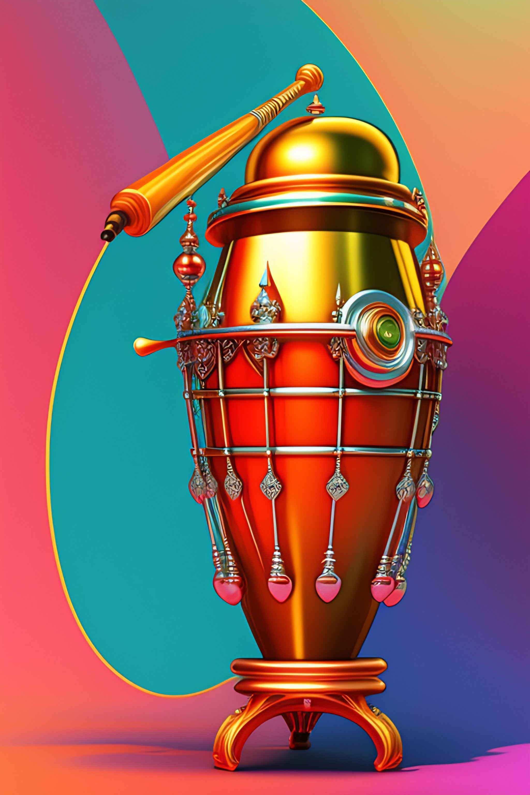 Lexica - A study of cell shaded cartoon of conga, a cuban salsa ...