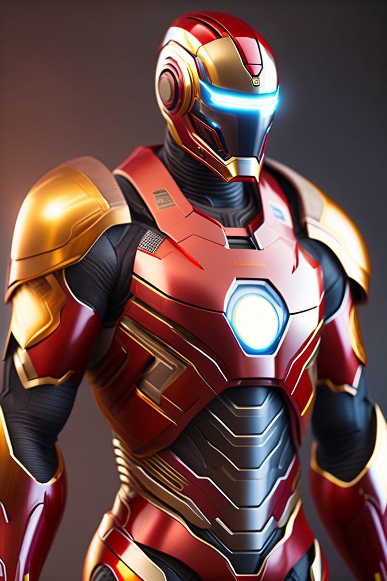 Lexica - Highly detailed image of an Ironman suit, full body, future ...