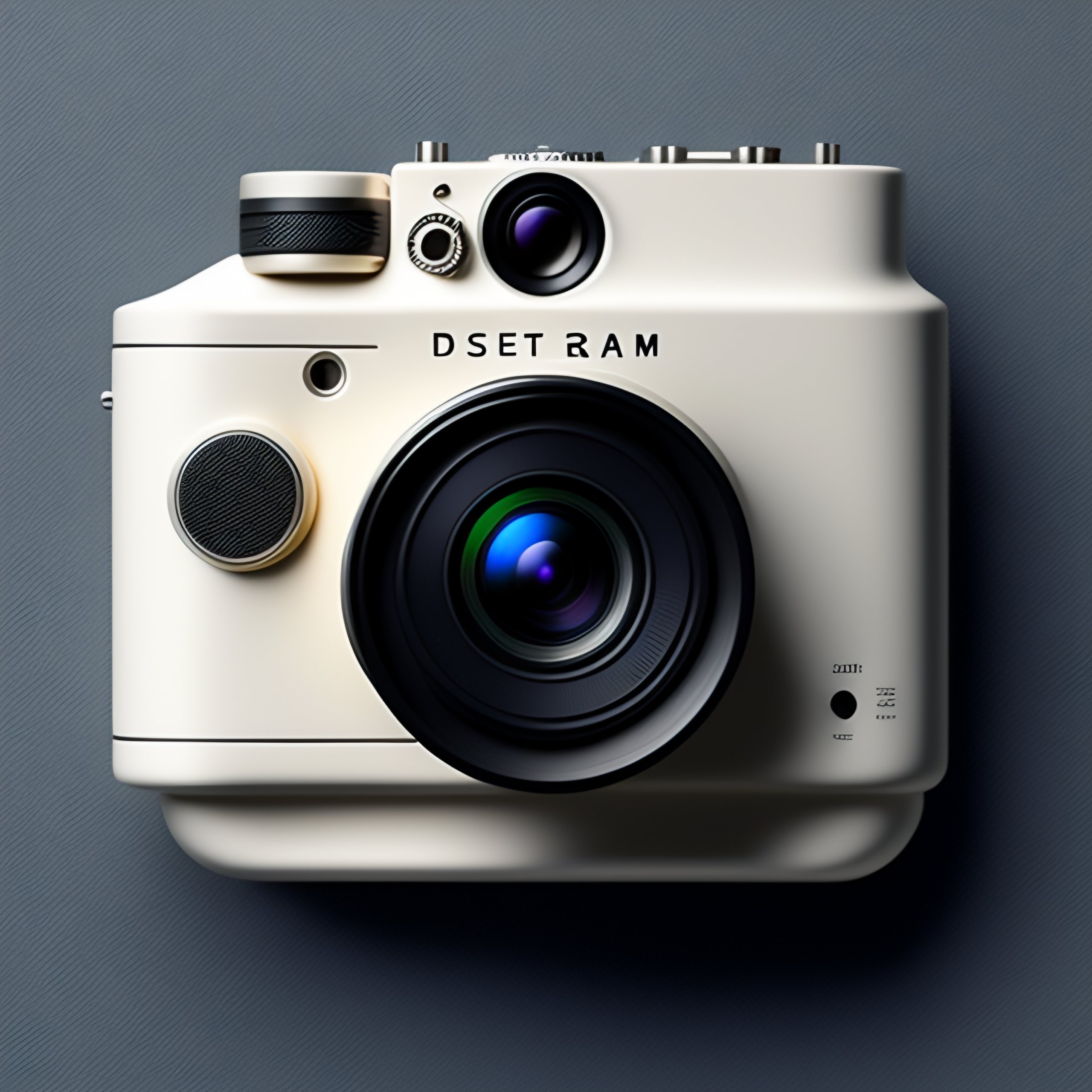 Lexica - A digital camera designed by Dieter Rams. Intricate details