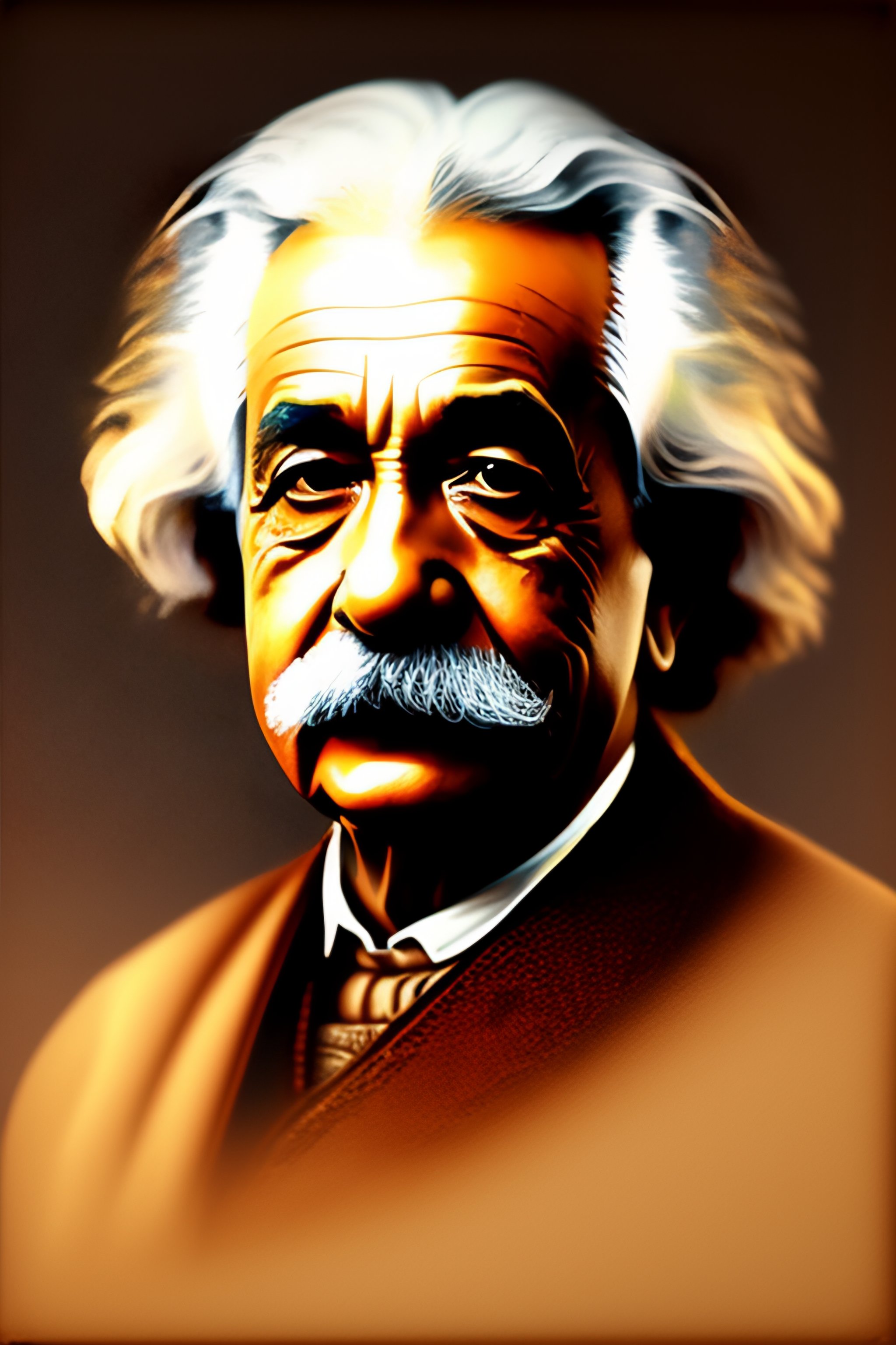 Lexica - A realistic portrait in DaVinchi style of Albert Einstein