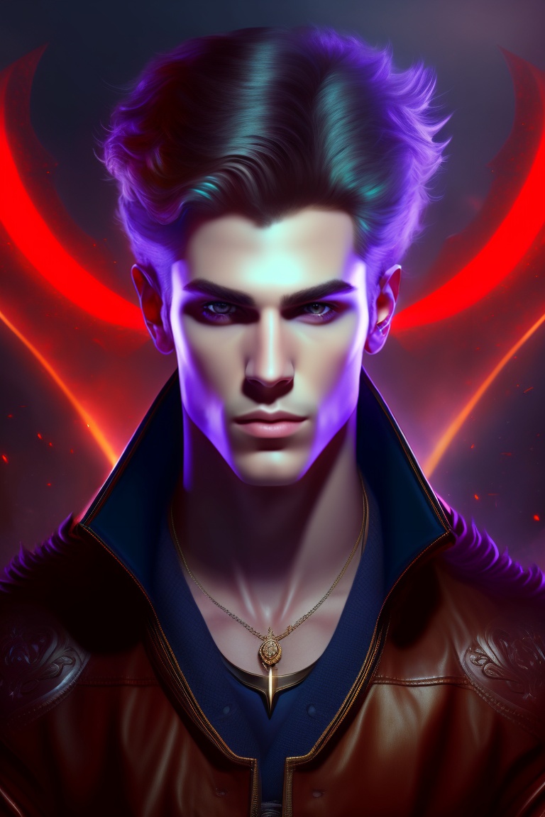 Lexica - A fantasy young man, demonic