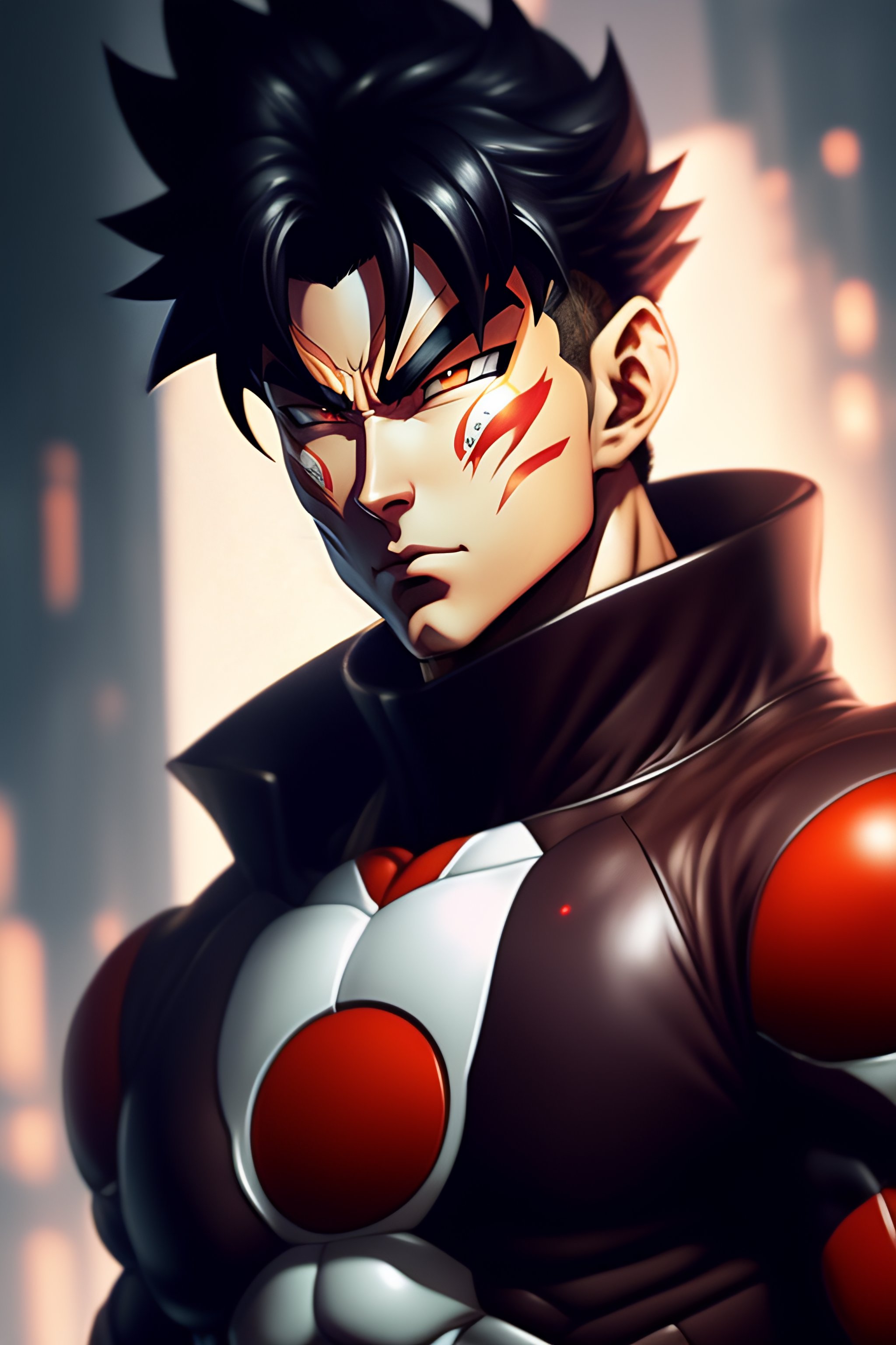 Lexica - Anime portrait of Jason Todd as a Dragon Ball character by ...
