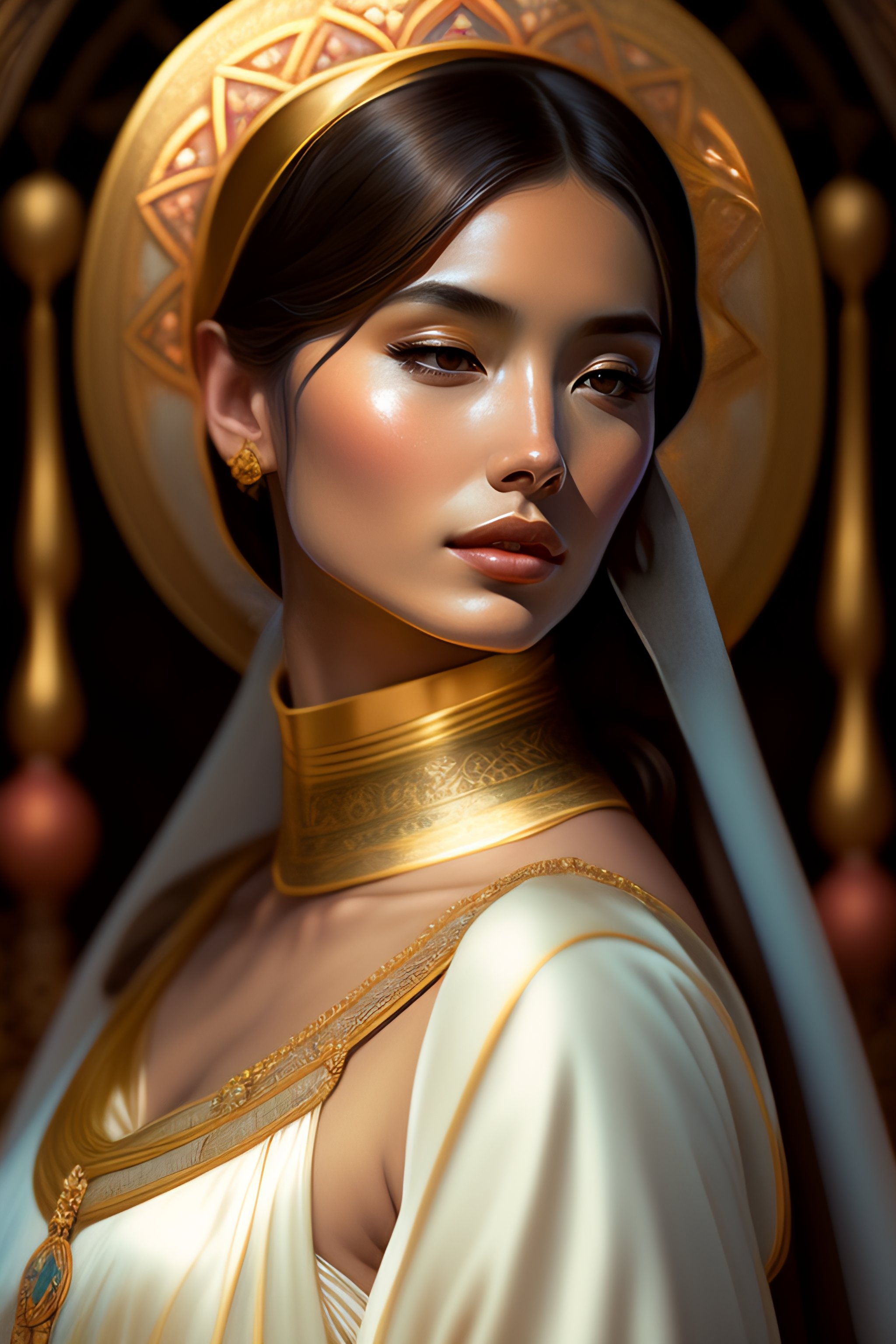 Lexica - Thick blusty large beautiful ana de armas as a nun, princess ...