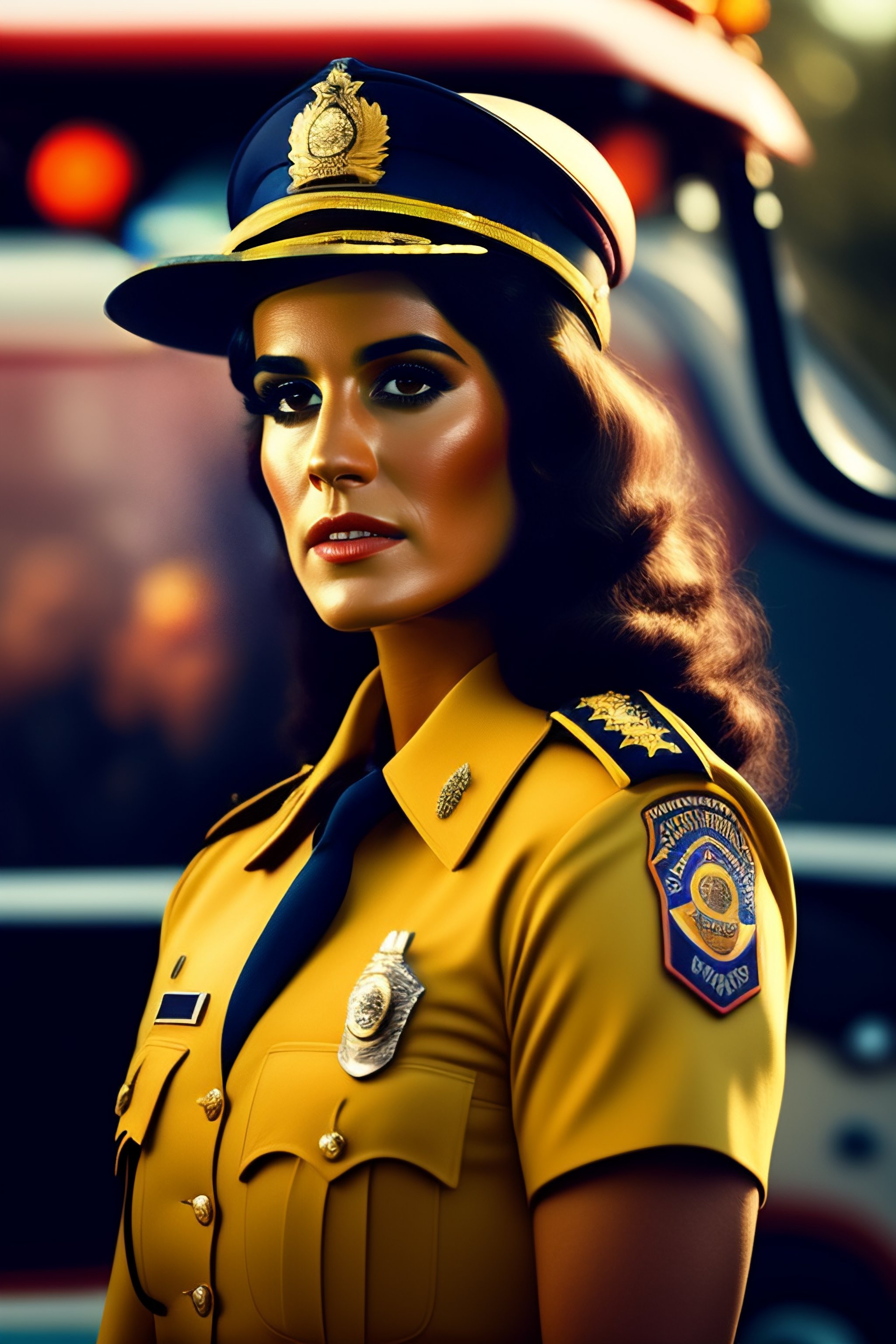 Lexica - Melissa fumero as a police officer, fashion makeup 70s , retro ...