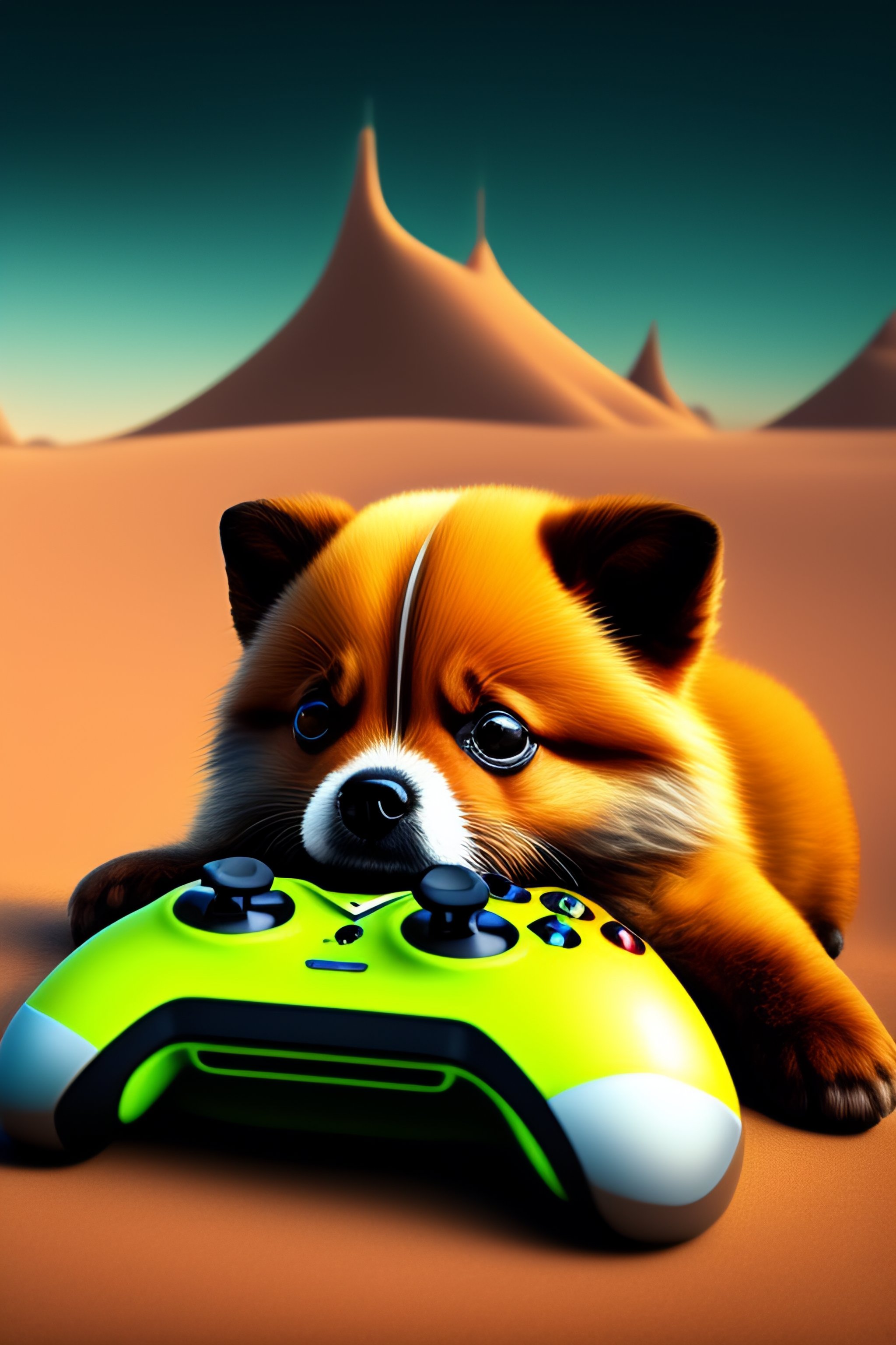 Lexica - Animals playing xbox