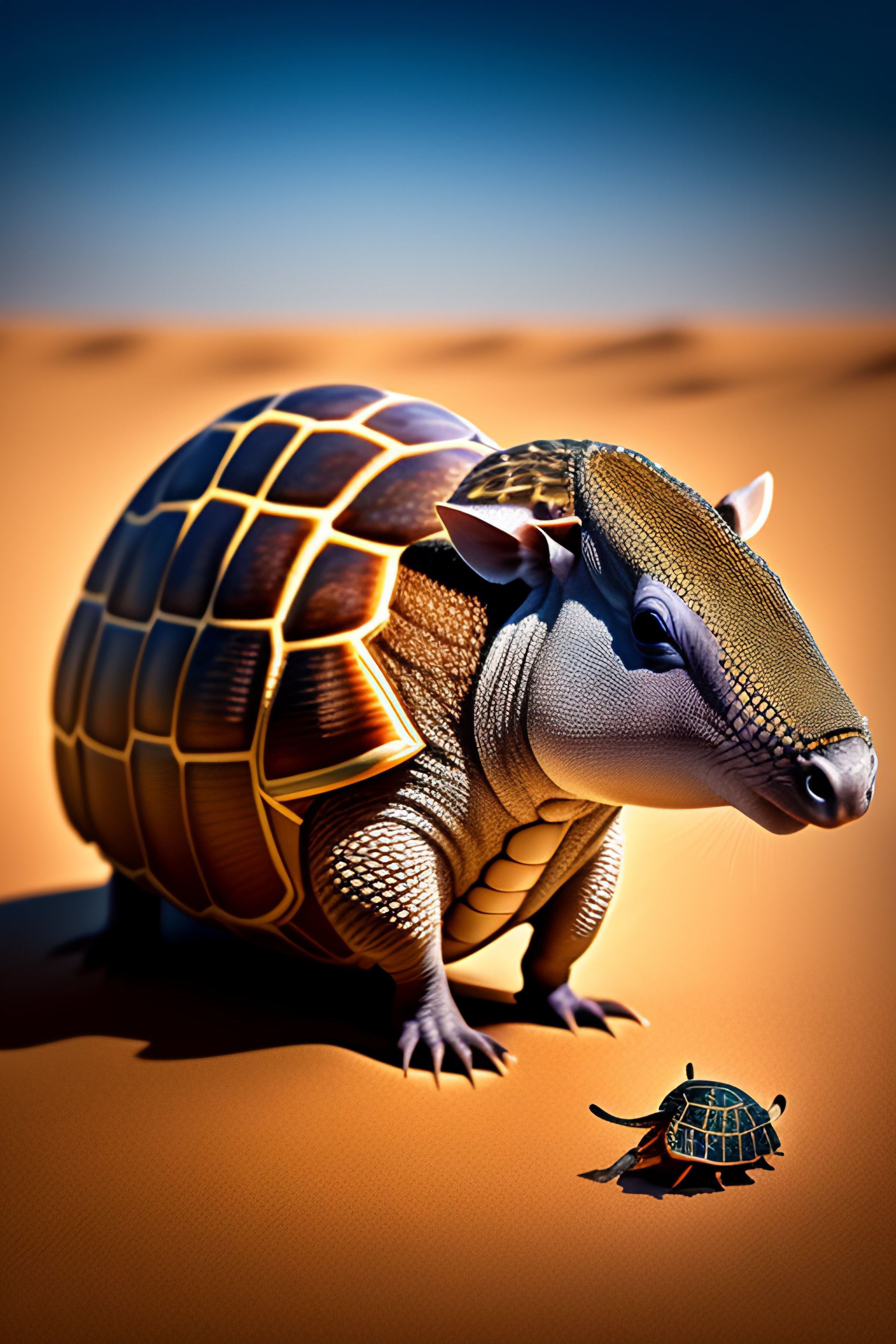 Lexica - Armadillo with dental turtle shell