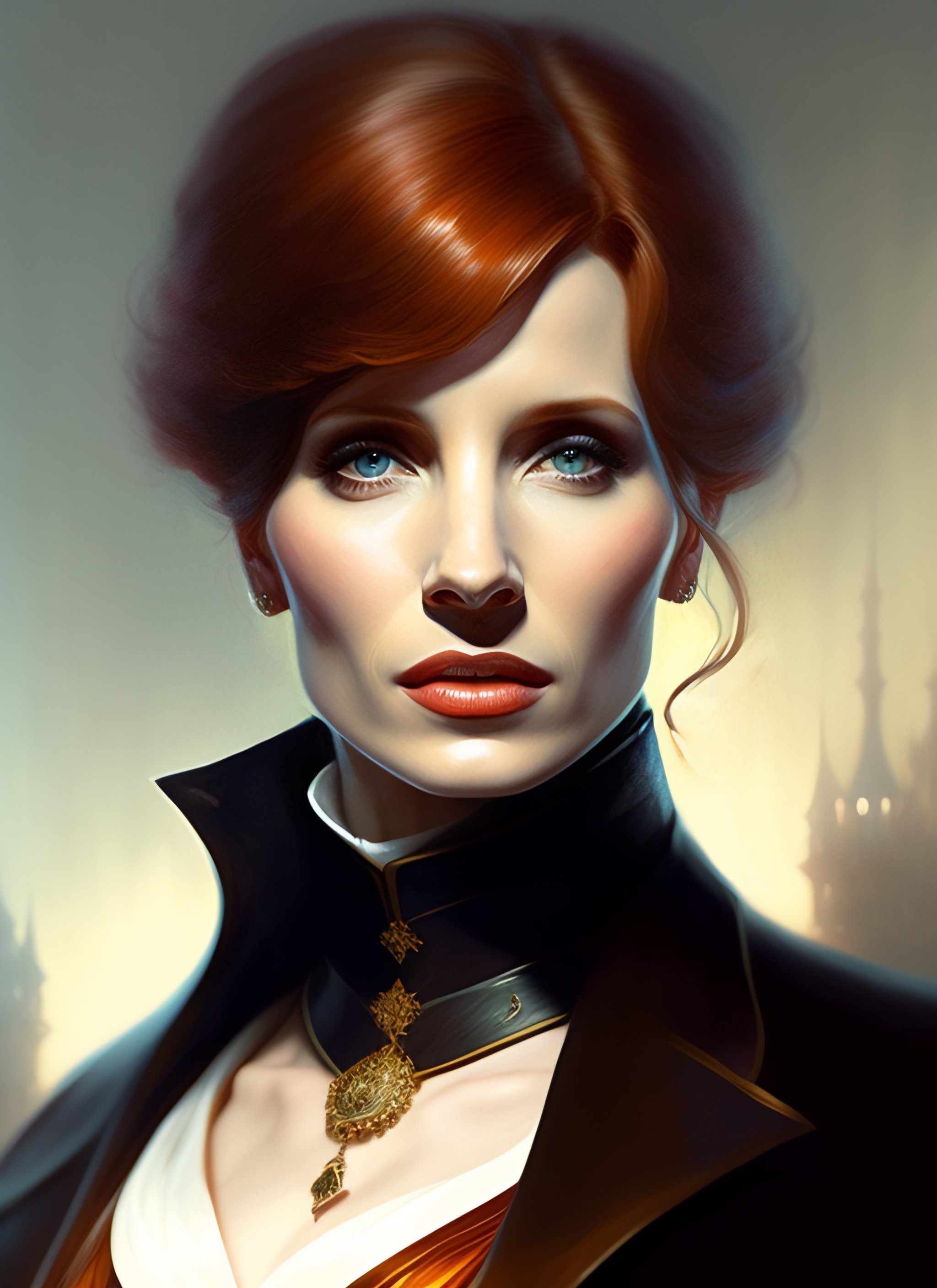 Lexica - Jessica Chastain as Sherlock Holmes, highly detailed, marvel ...