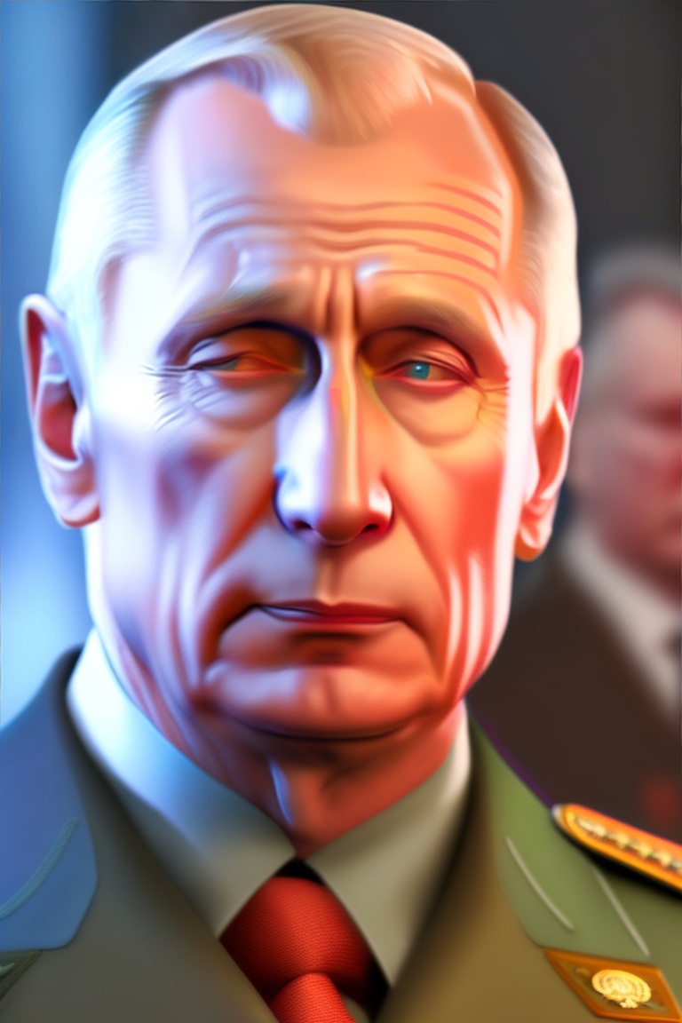 Lexica - The crying Russian President Vladimir Putin, wiping sweat with ...