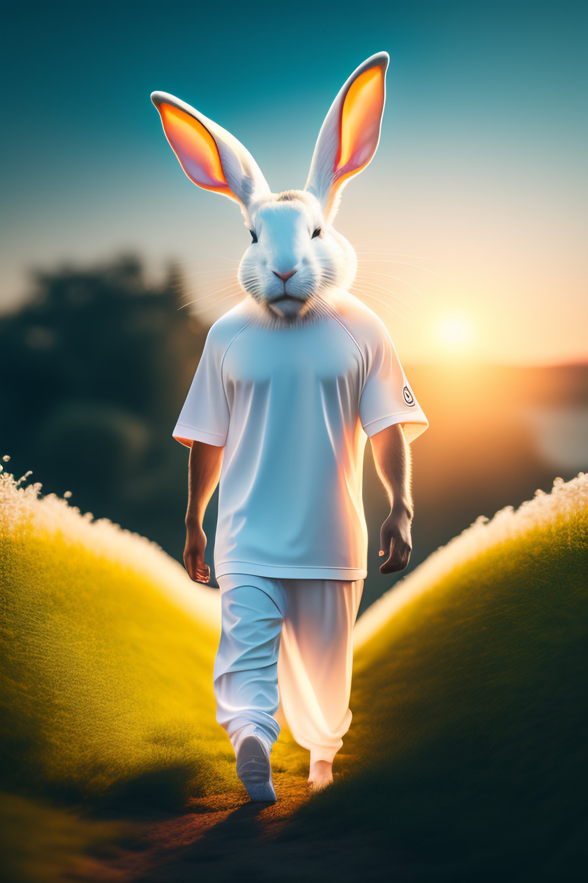 Half Human Half Rabbit