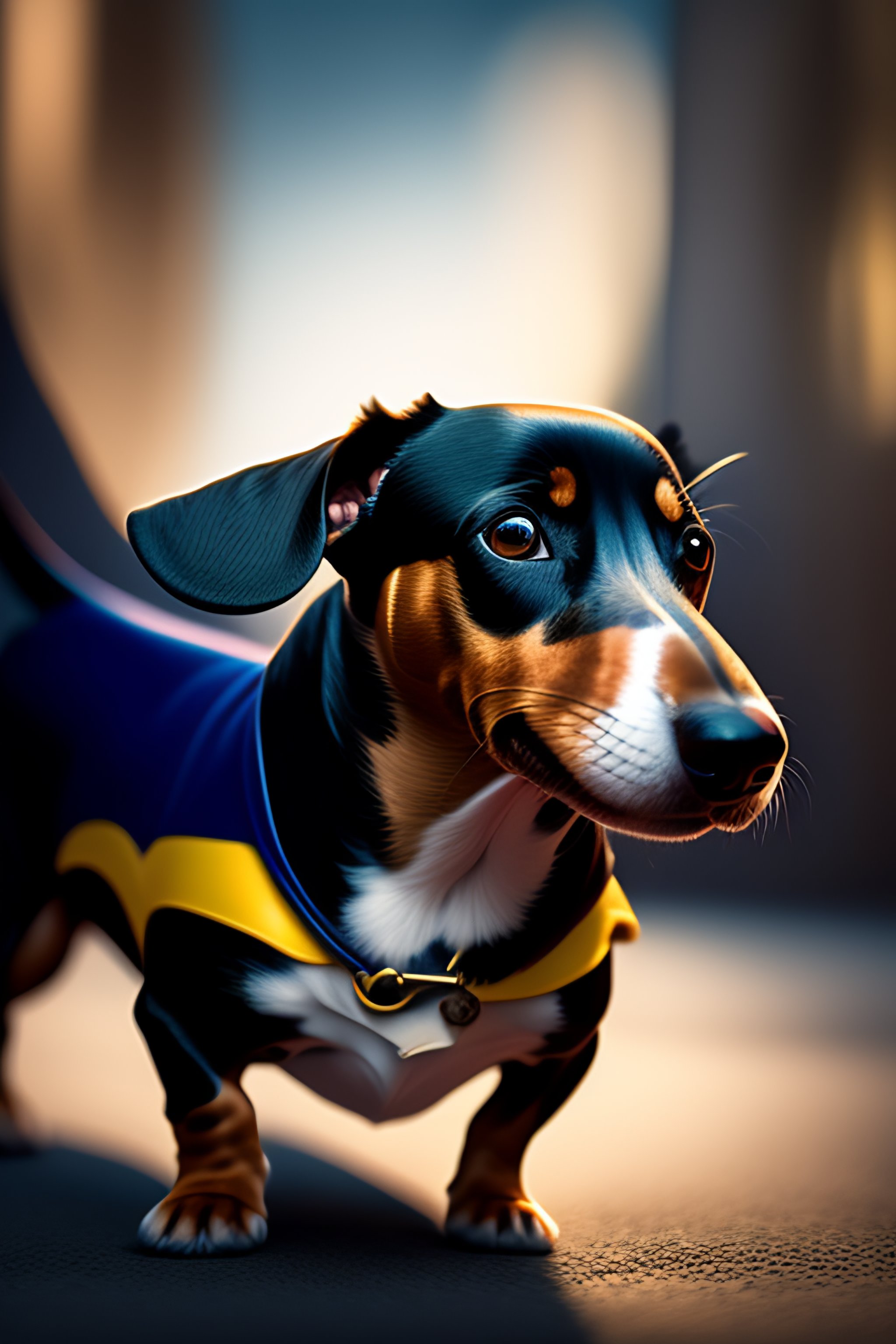 Lexica - Batman Dachshund, cartoon, 8k, Fighting Crime in Gotham City ...