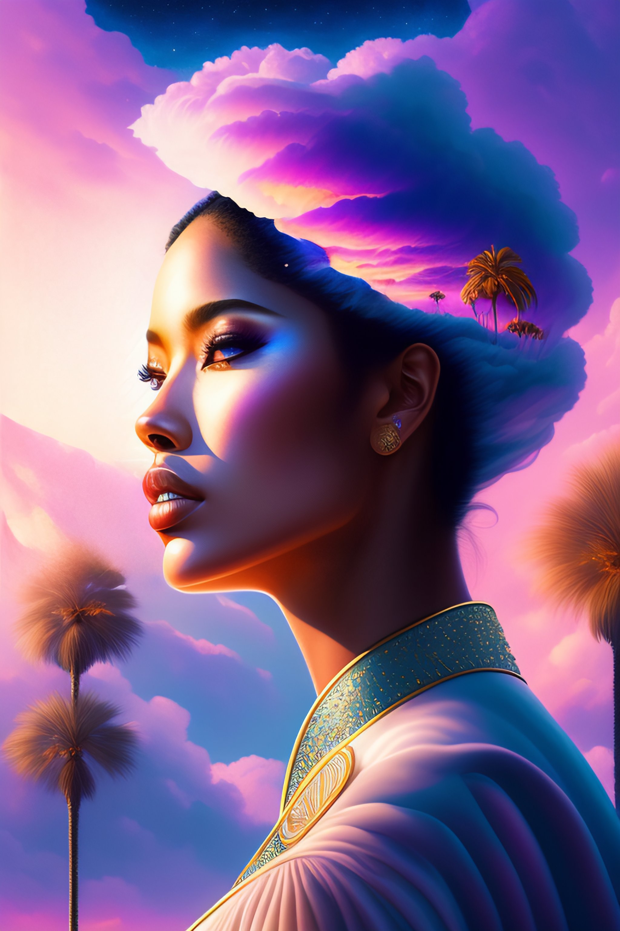 Lexica - Your thoughts become your reality cloud, sky, and sun in the ...