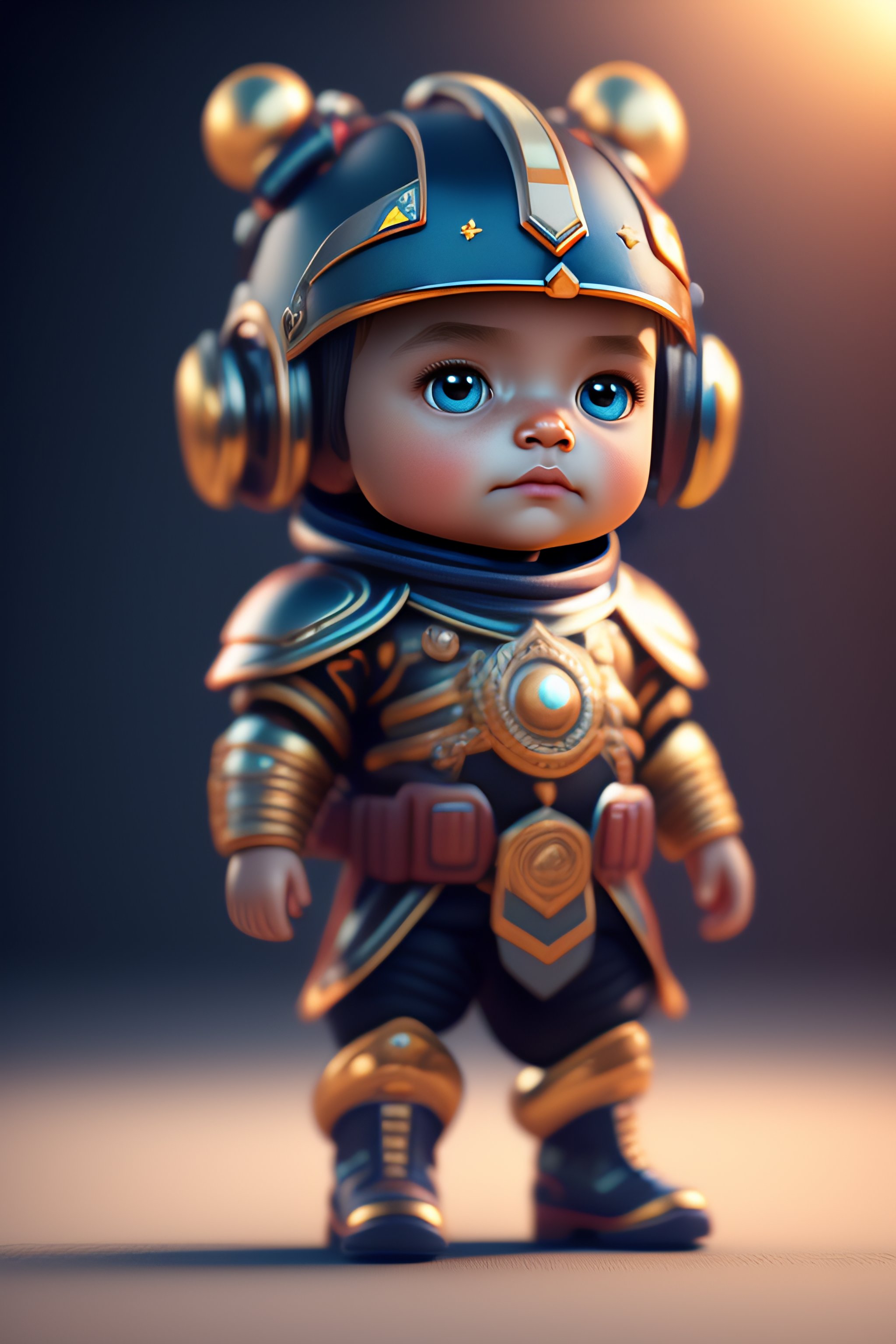 Lexica - Toddler cyborg warrior stylized 3D, octane render, 8K, studio ...