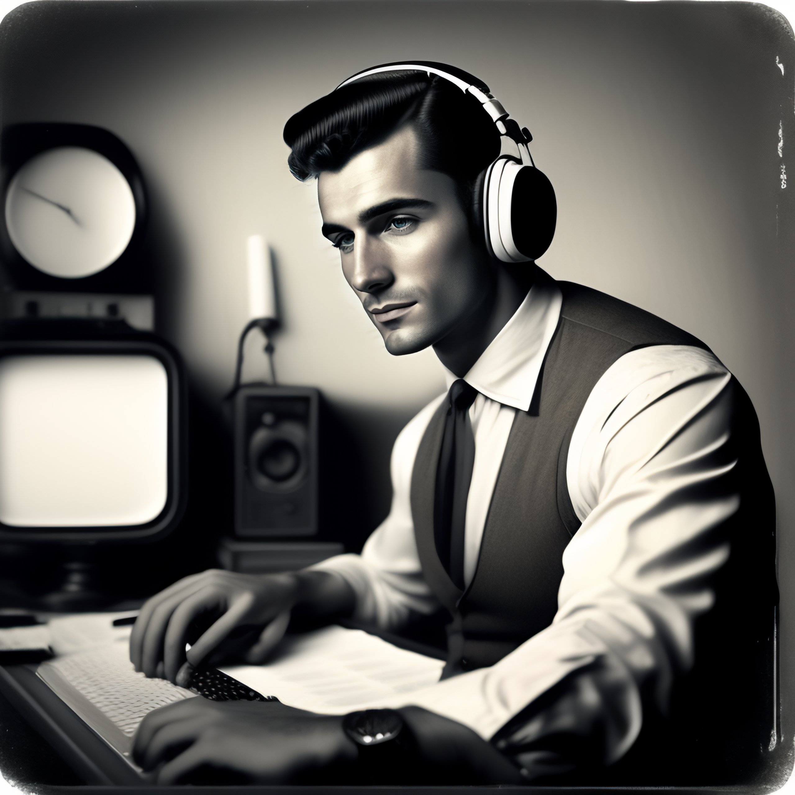 Lexica - White caucasian romanian male computer programmer with ...