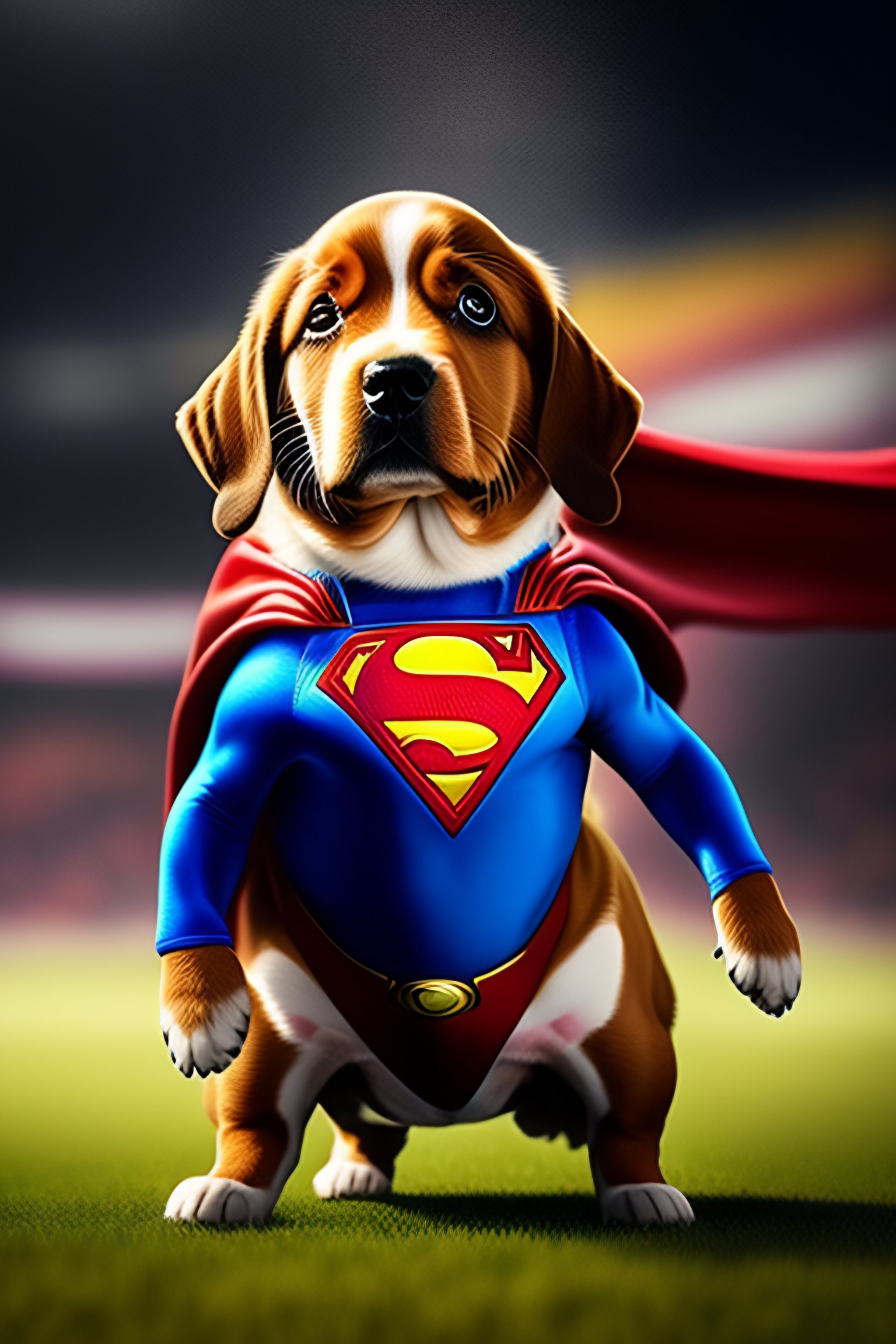 Lexica - A dog dressed as superman