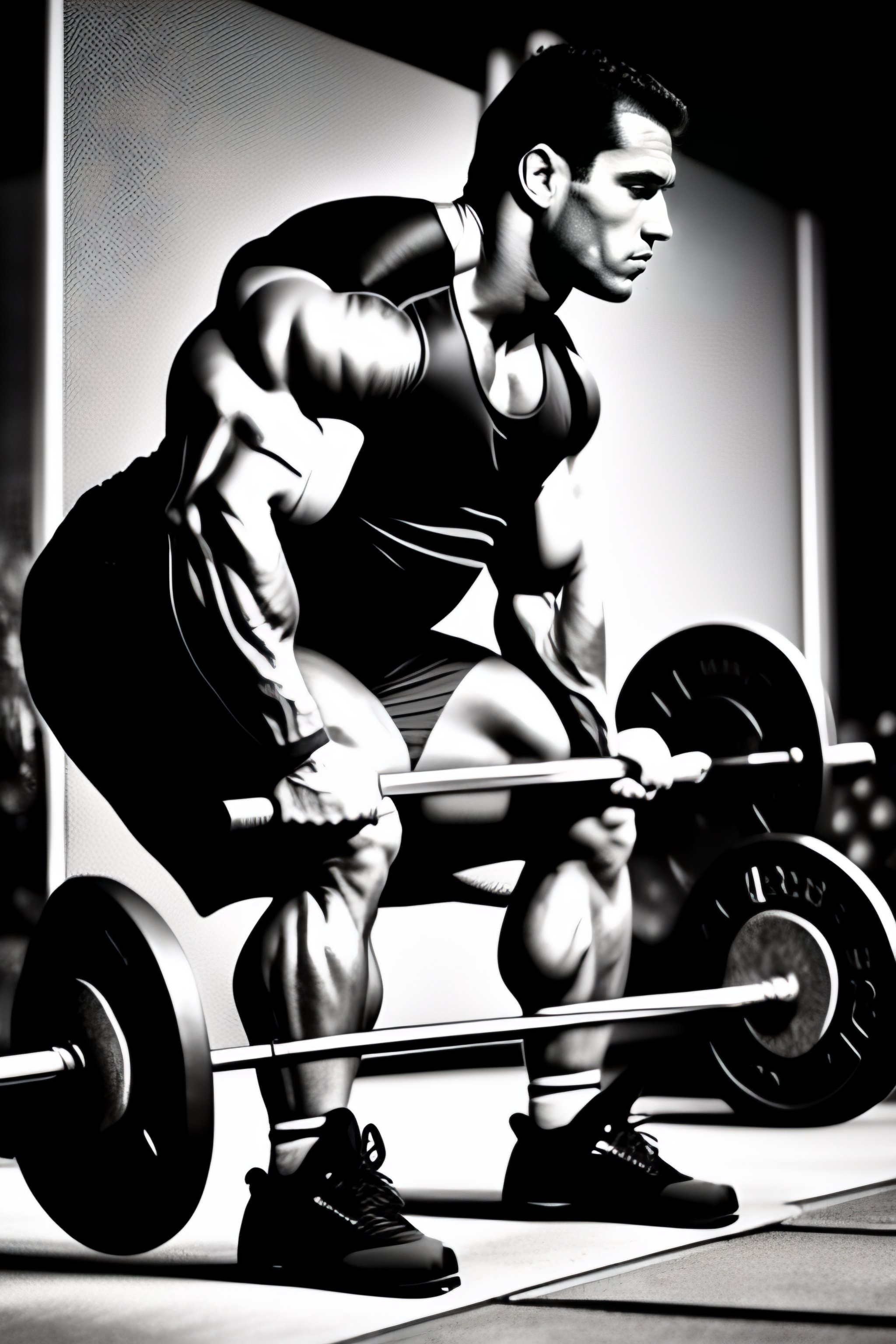 Lexica - Muscular man deadlifting 405
