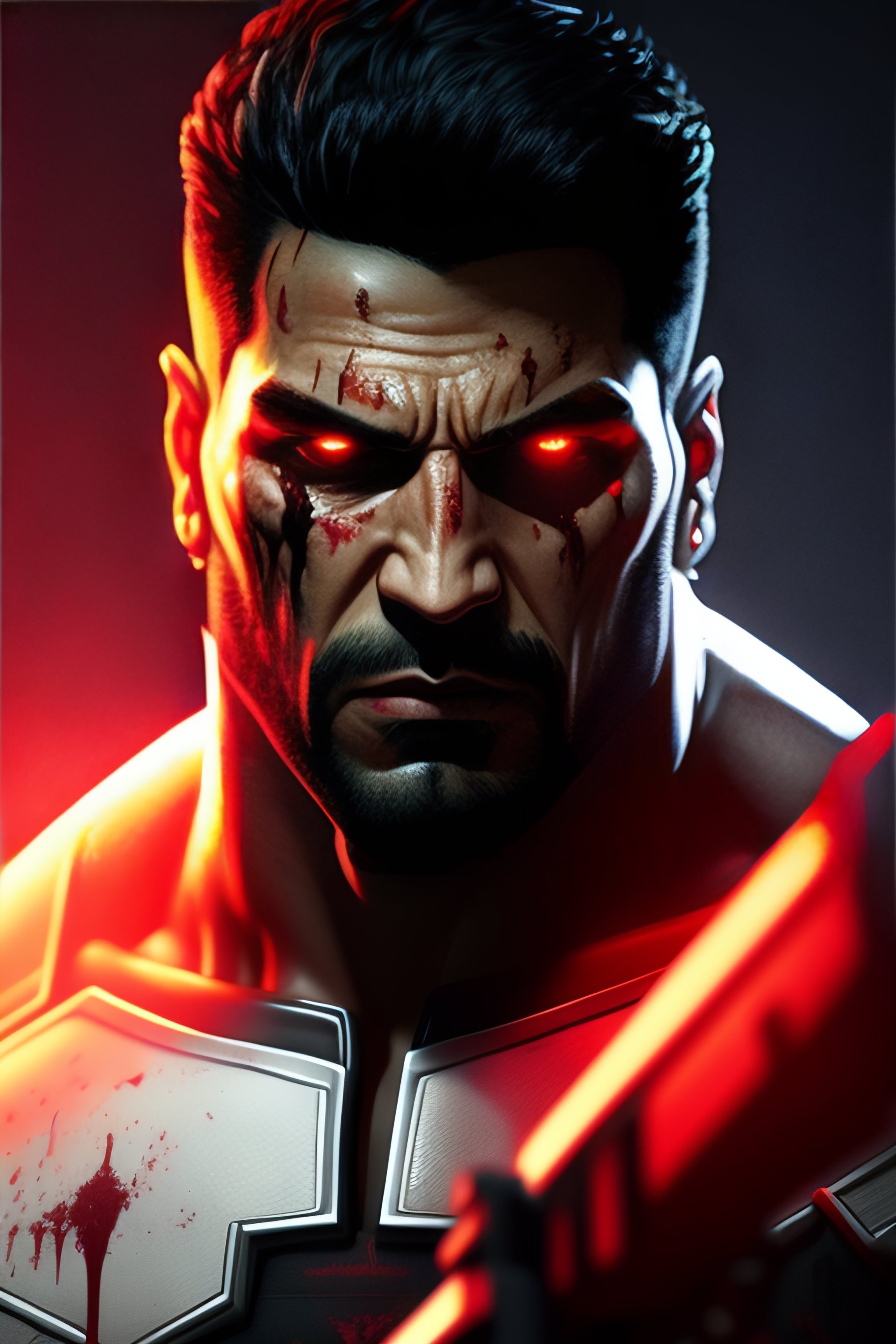 Lexica - Beaten punisher frank castle as zombie wuth big skull on chest ...