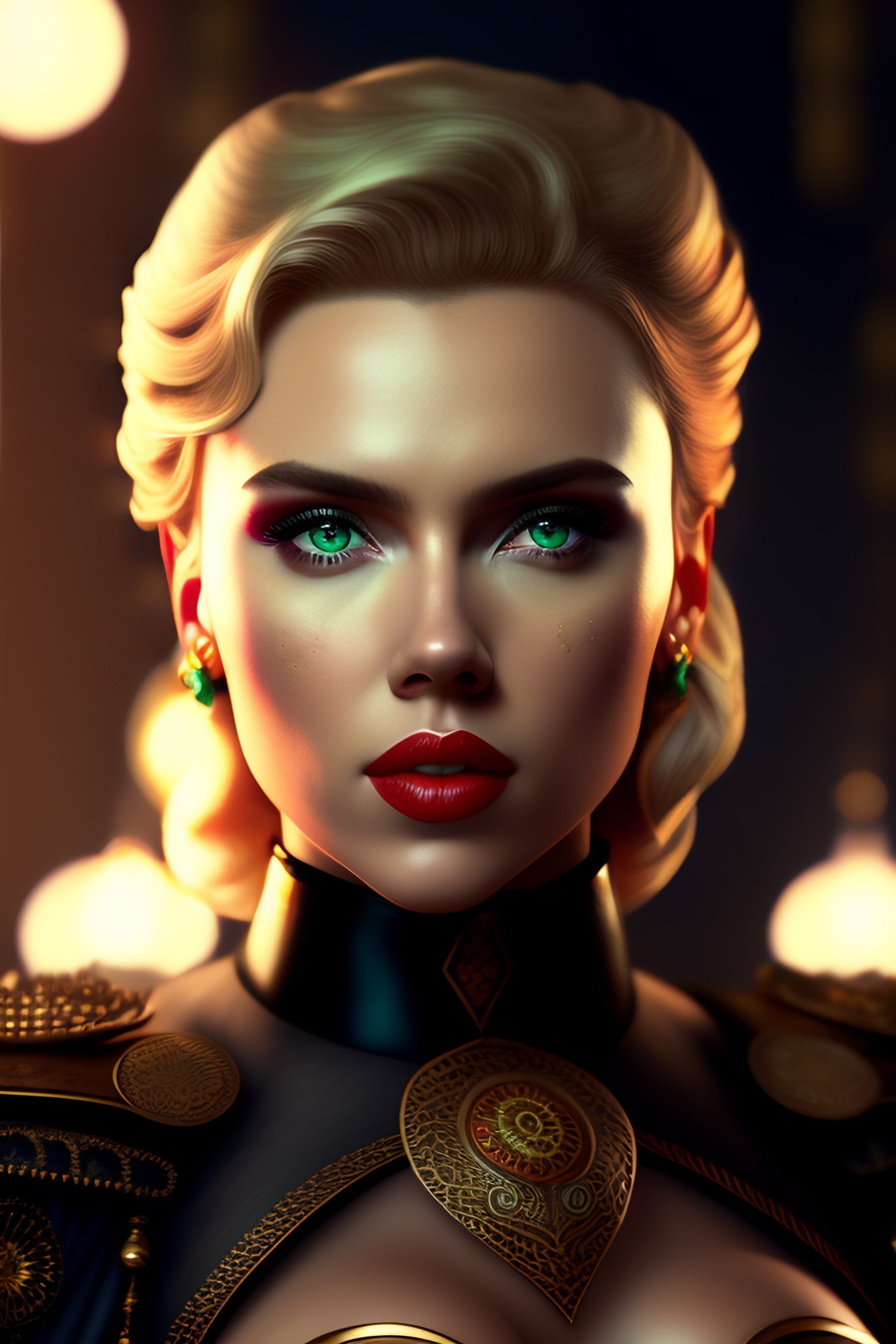 Lexica - Scarlett Johansson as ballerina, steampunk tribal mask ...