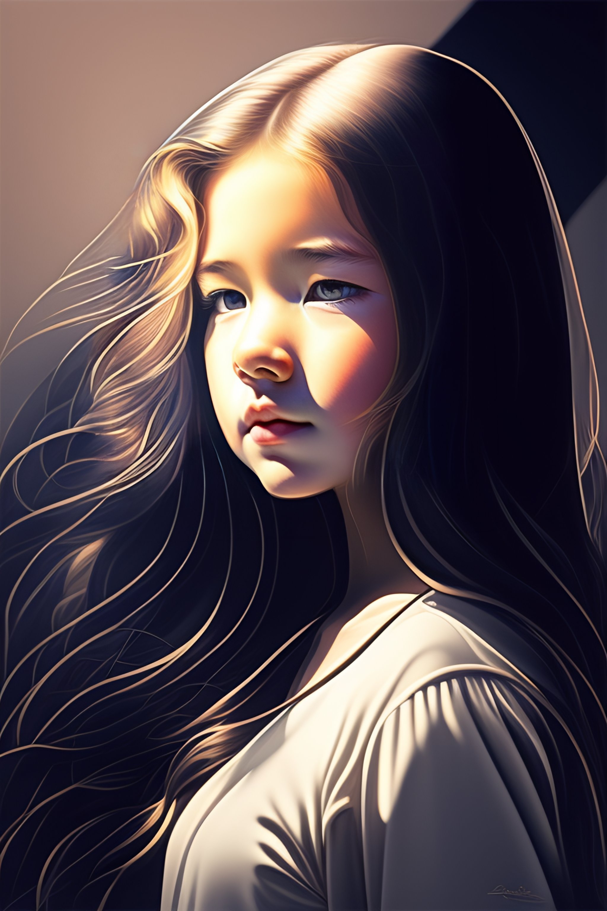 Lexica - Line drawing of girl by concept artists, blunt borders, rule ...