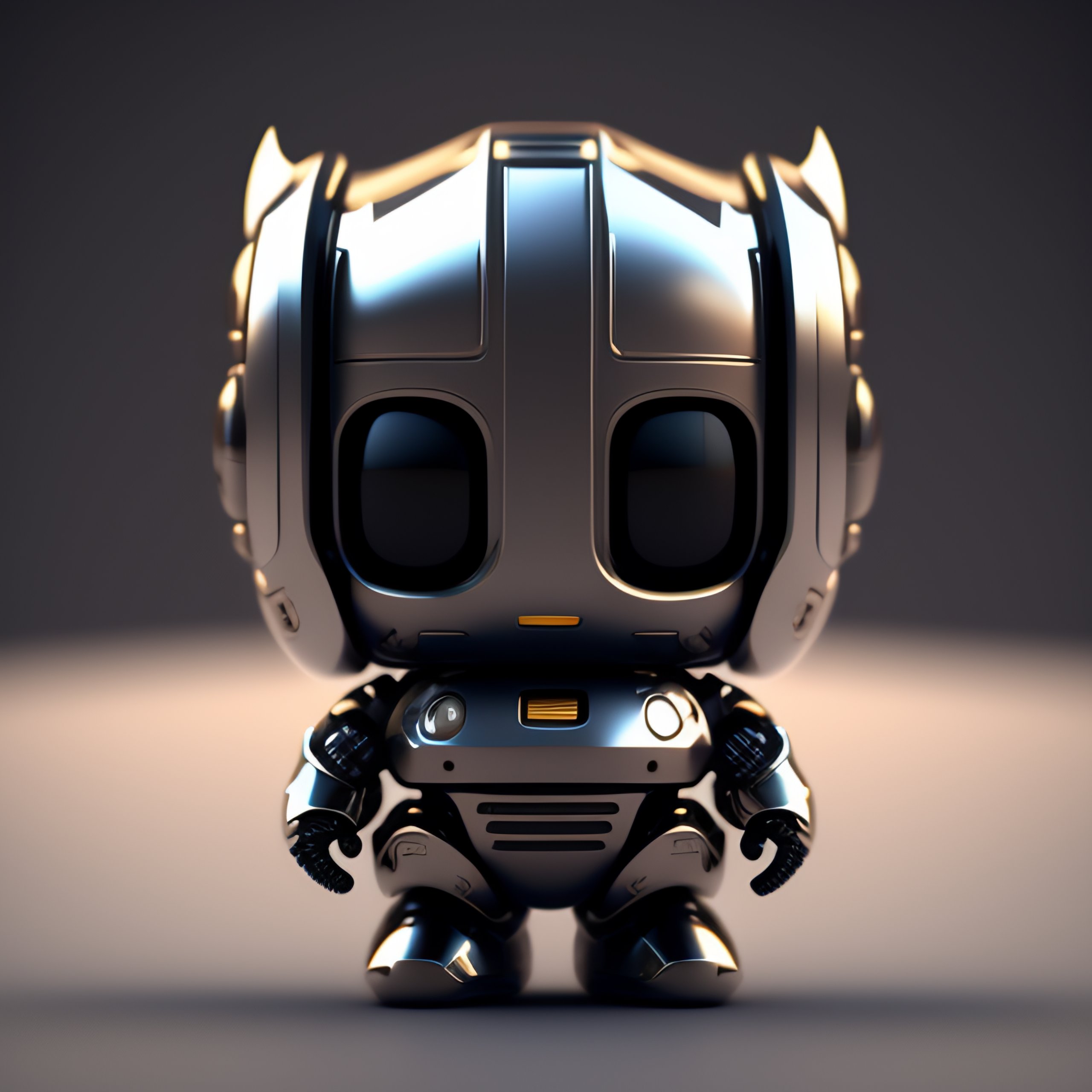 Lexica - Cute 3d render of toy art robocop